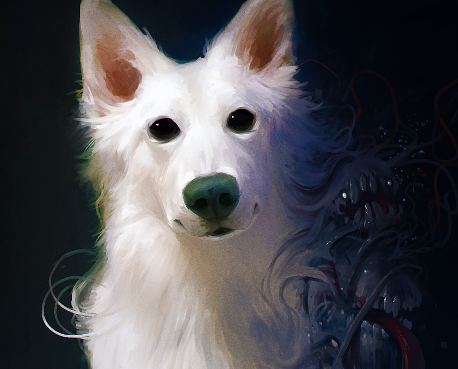 ArtStation - Floating World - Shiro the Dog
