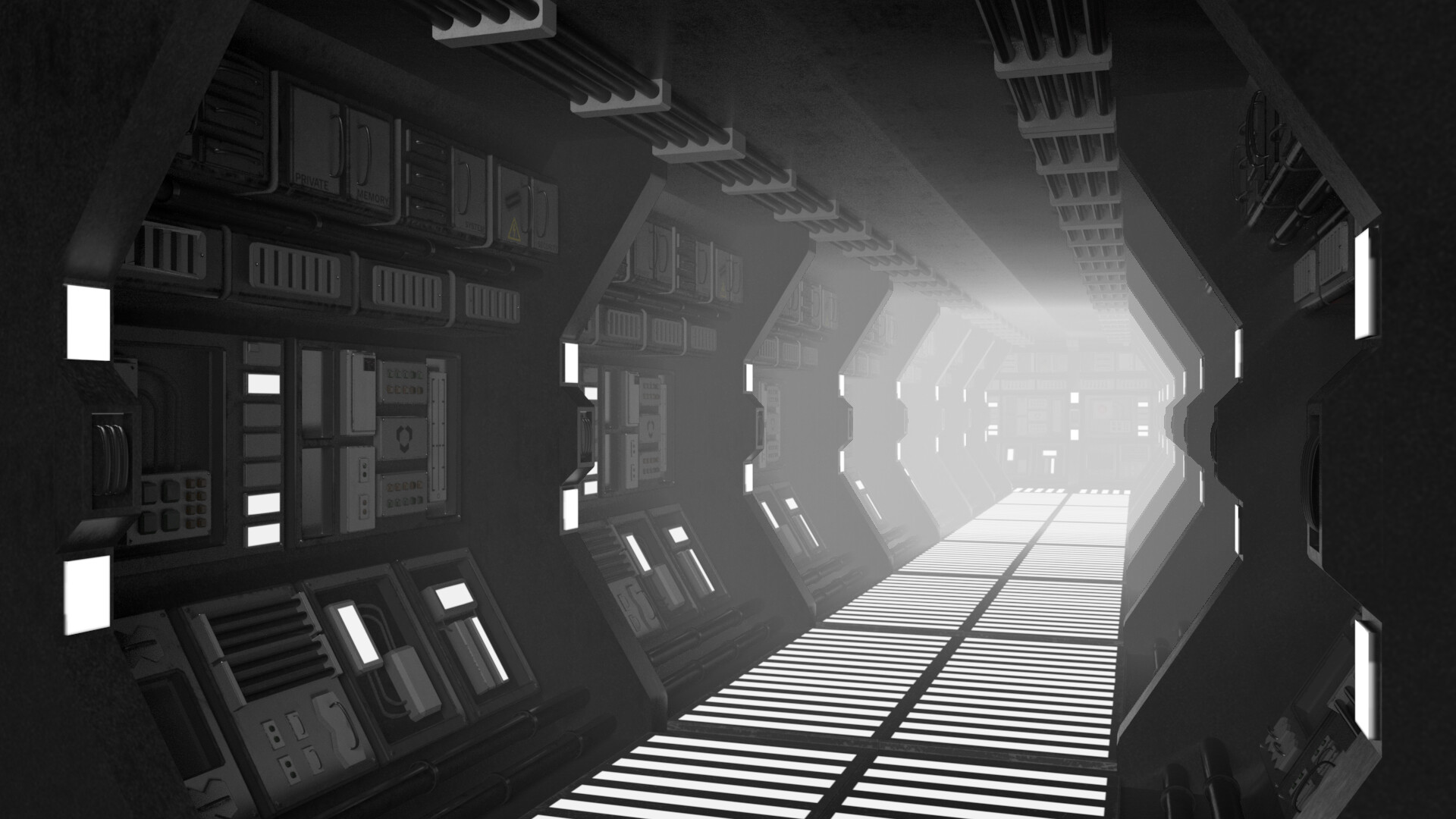 ArtStation - Spaceship Corridor