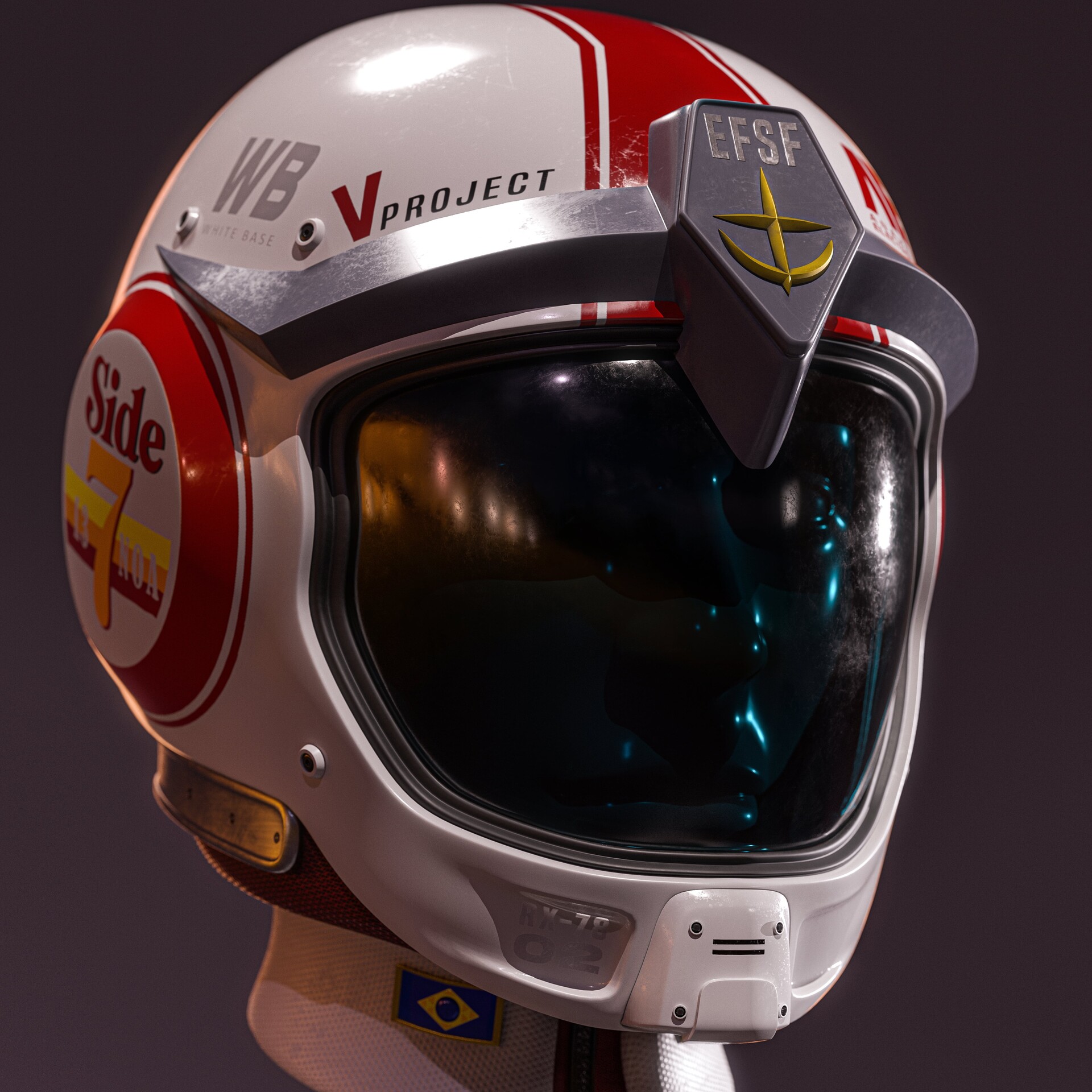 Jason Foo - EFSF Mobile Suit Pilot Helmet