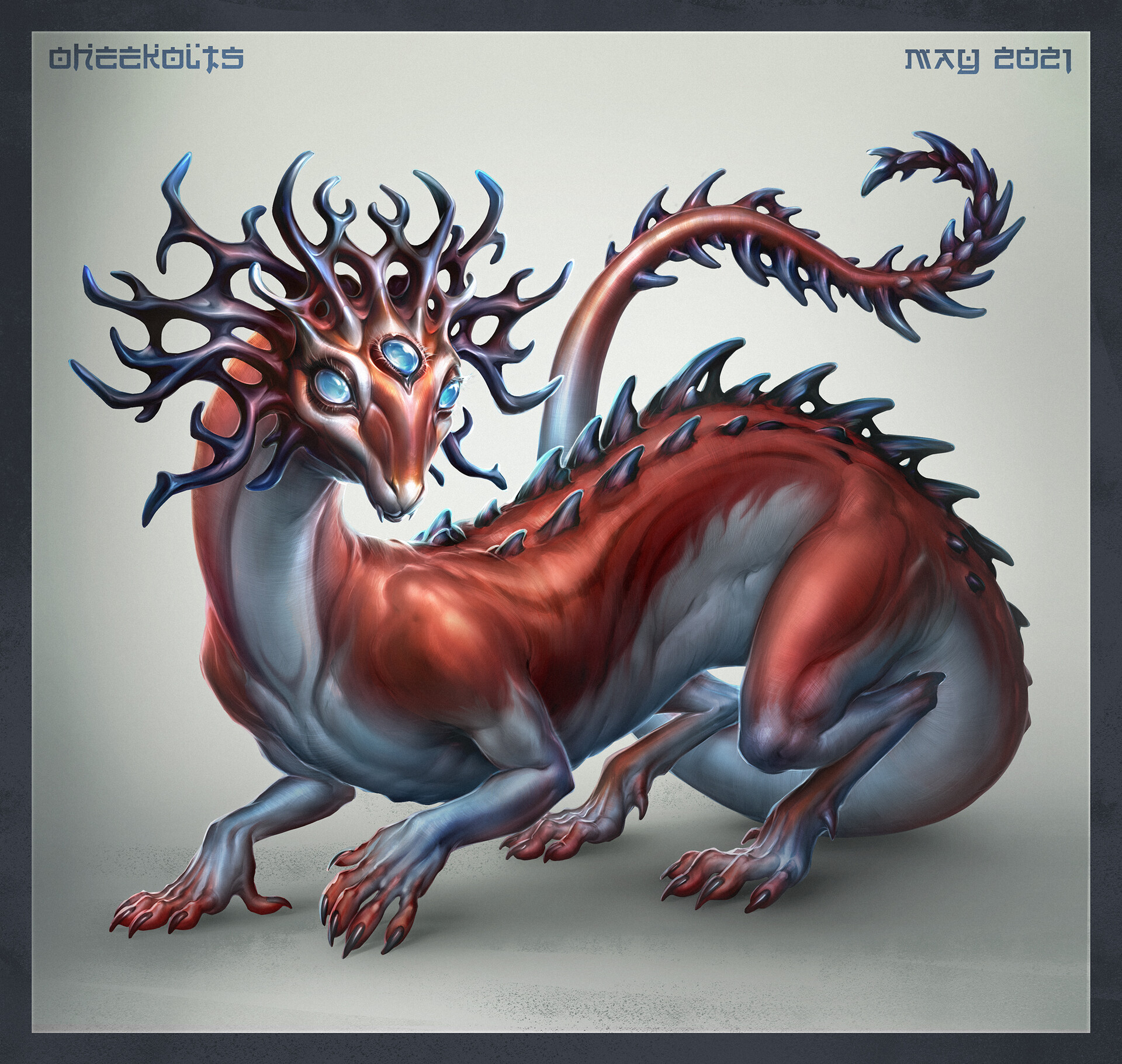 ArtStation - Deer-dragon