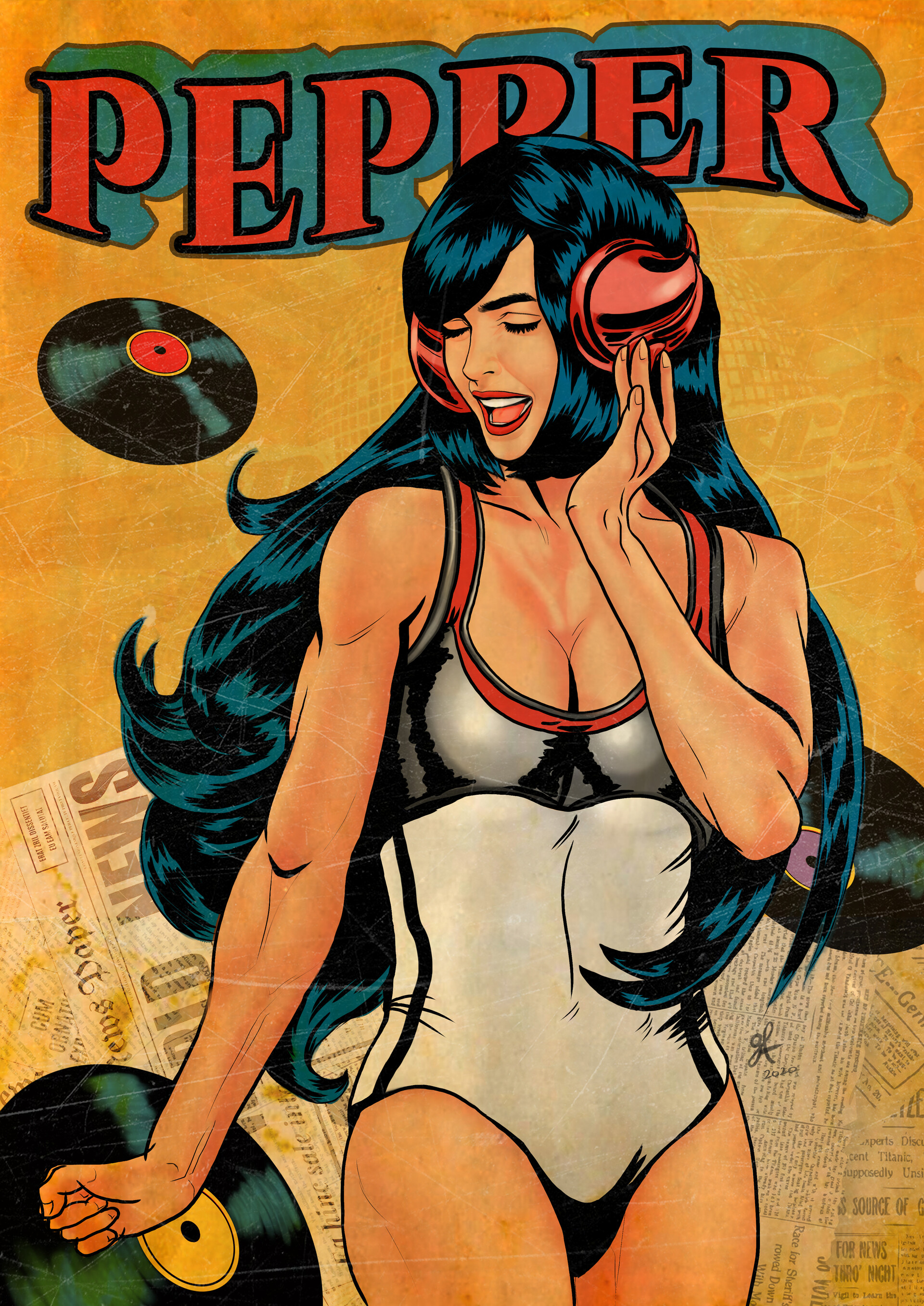 ArtStation - Pepper Fanart- Artgerm's OC