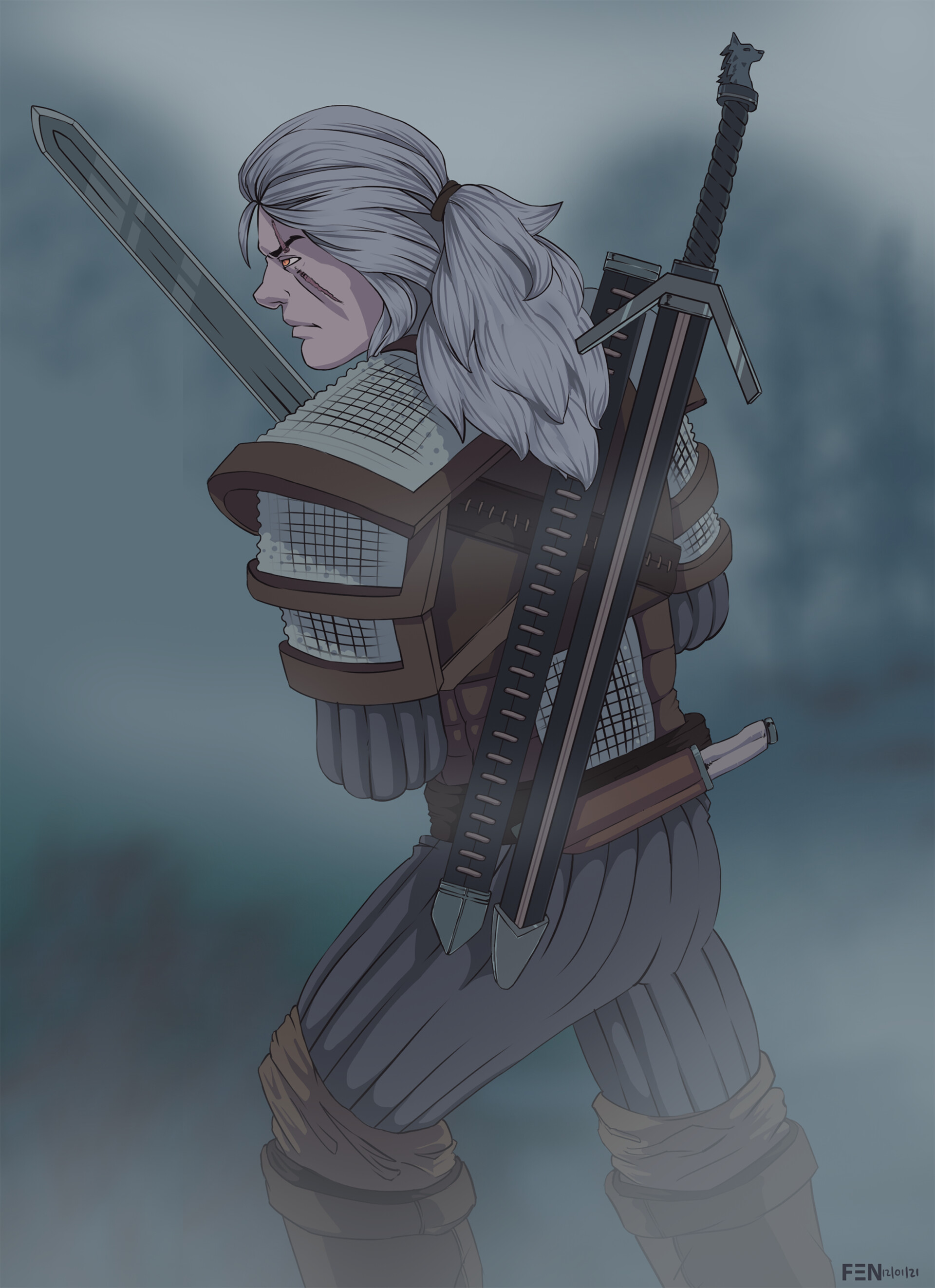Geralt by Fen : r/ImaginaryWitcher