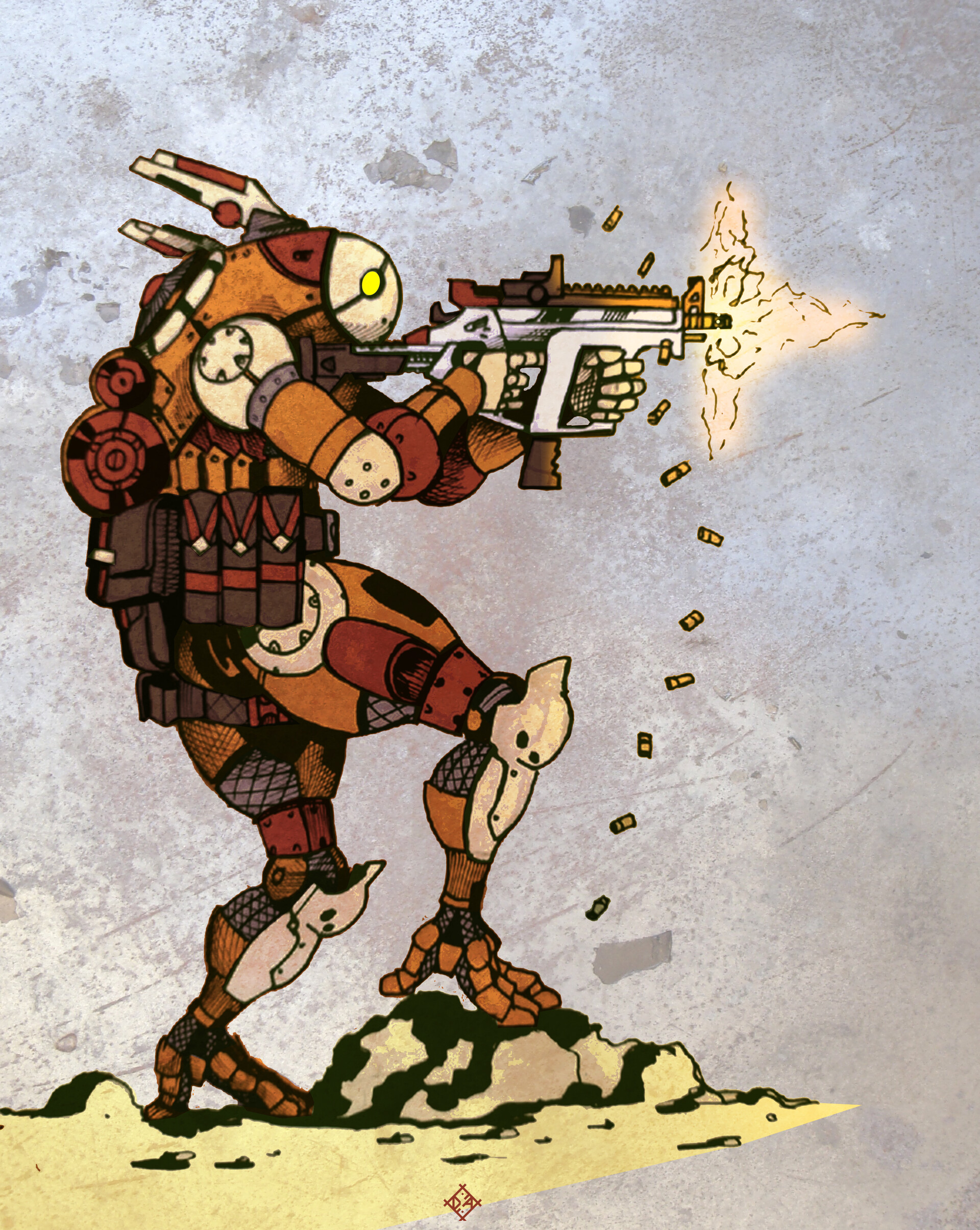 ArtStation - Just a dude inspired by Grineer from Warframe