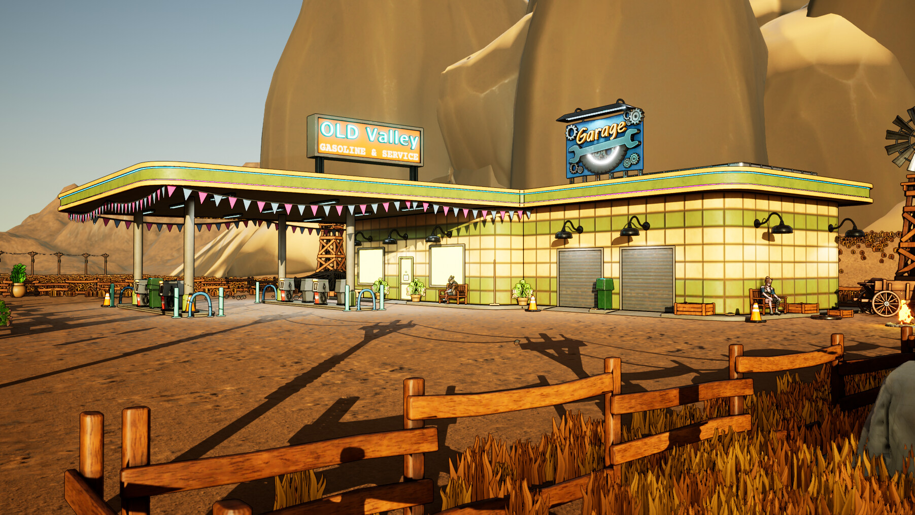 ArtStation - Stylized Gas Station - Gerard Martínez