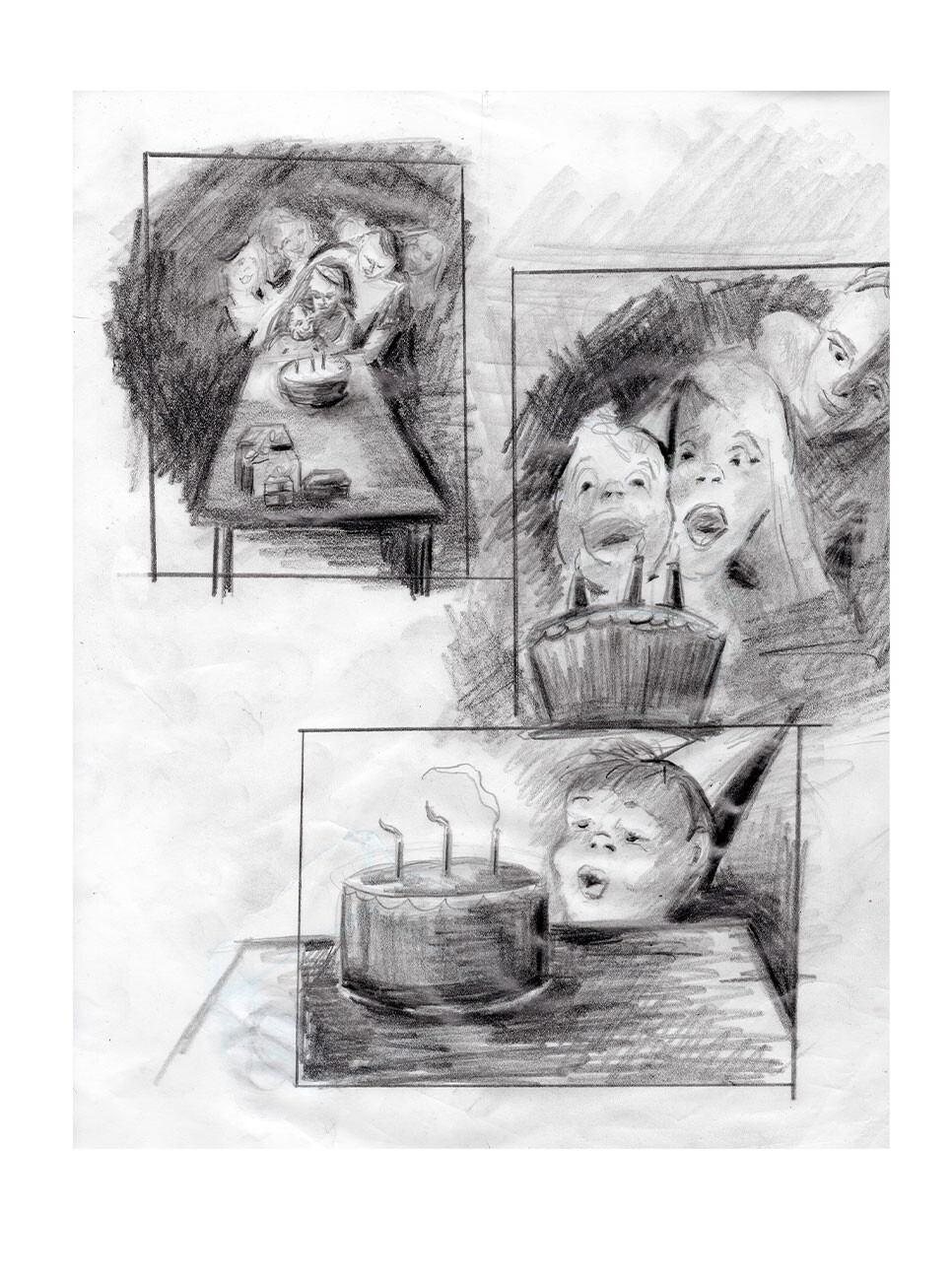 ArtStation - Birthday party- sketches