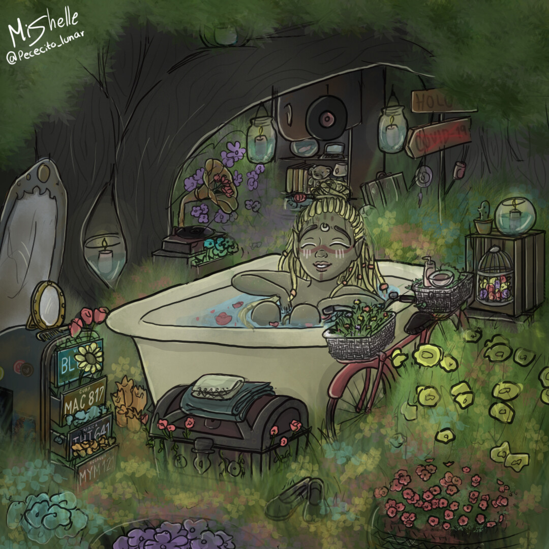 ArtStation - Fairy in the bath