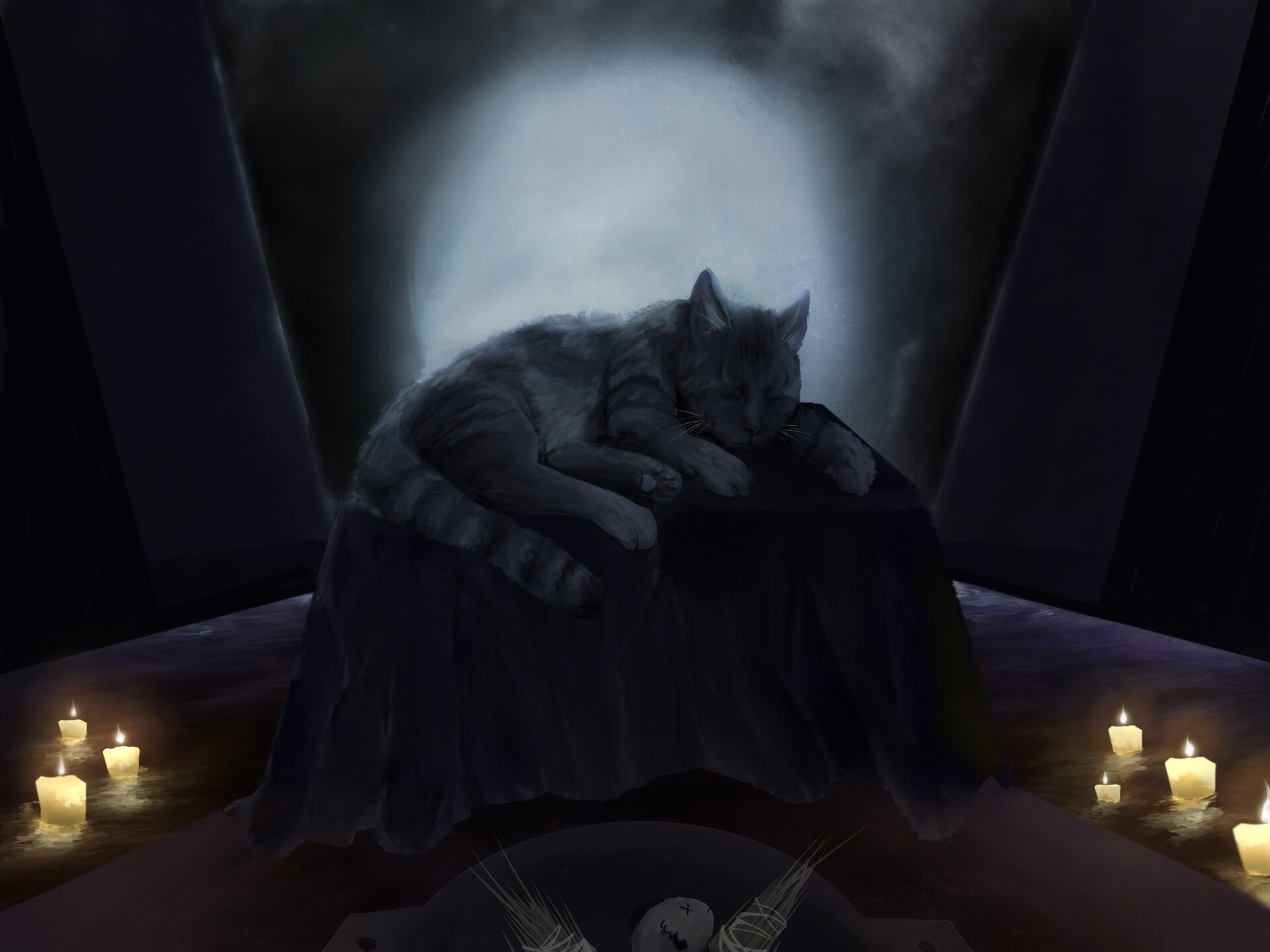 ArtStation - Alien Cat Worship Concept