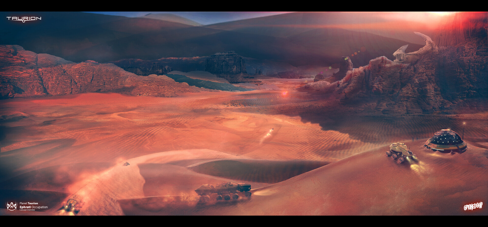ArtStation - Desert Planet Environment Concept Art