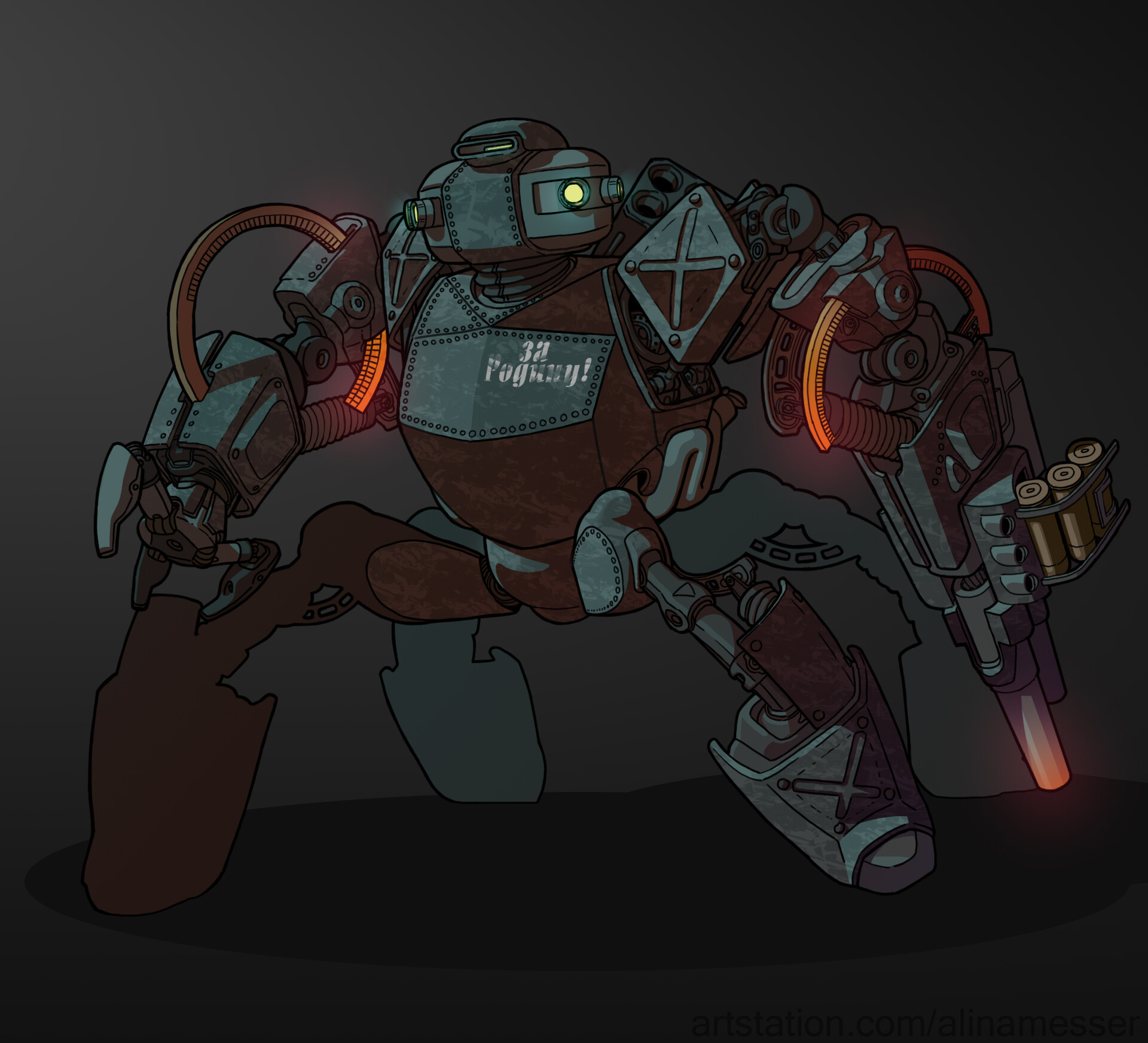ArtStation - A Robot-Tank