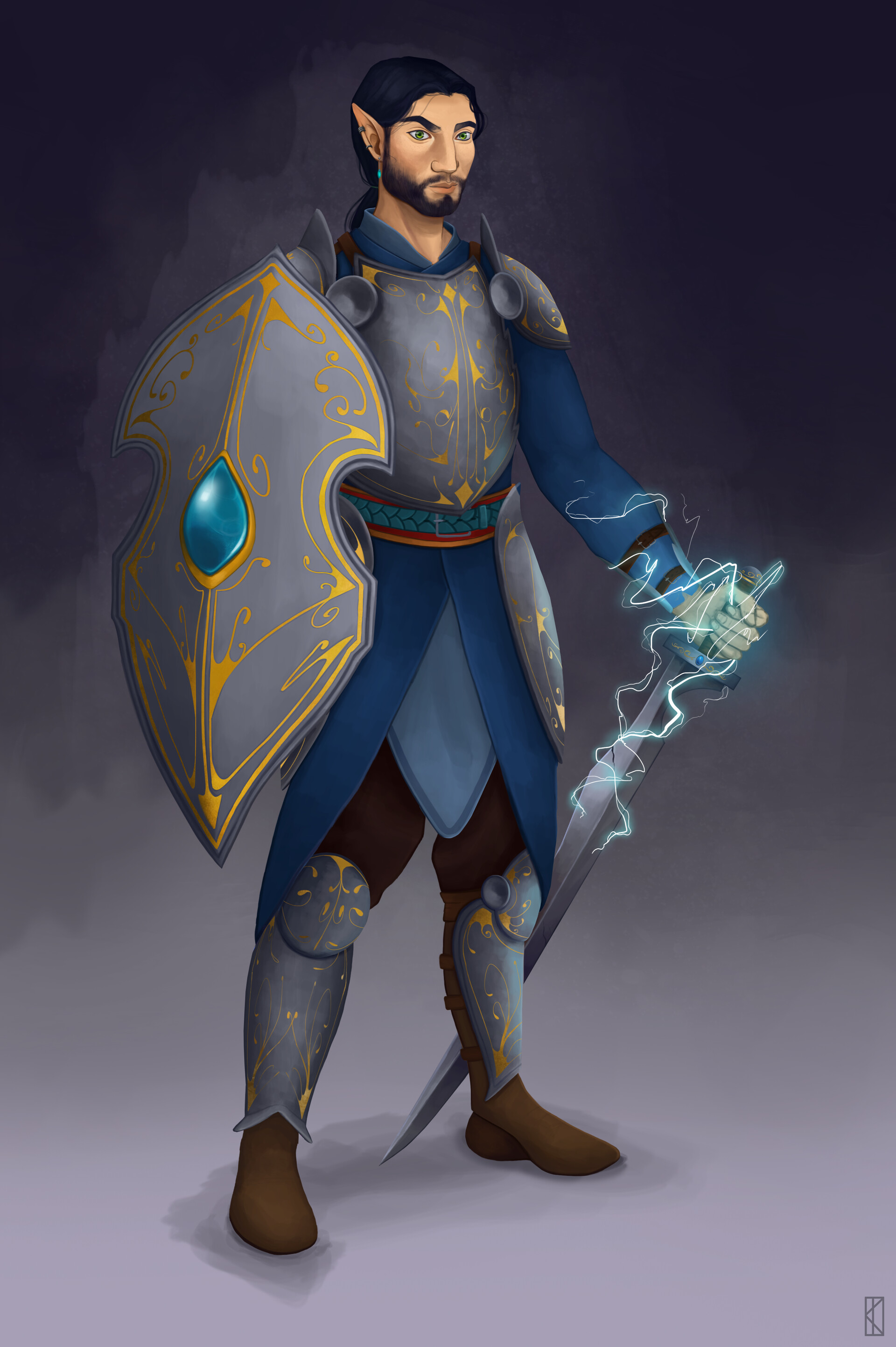 ArtStation - DnD character - Warlock