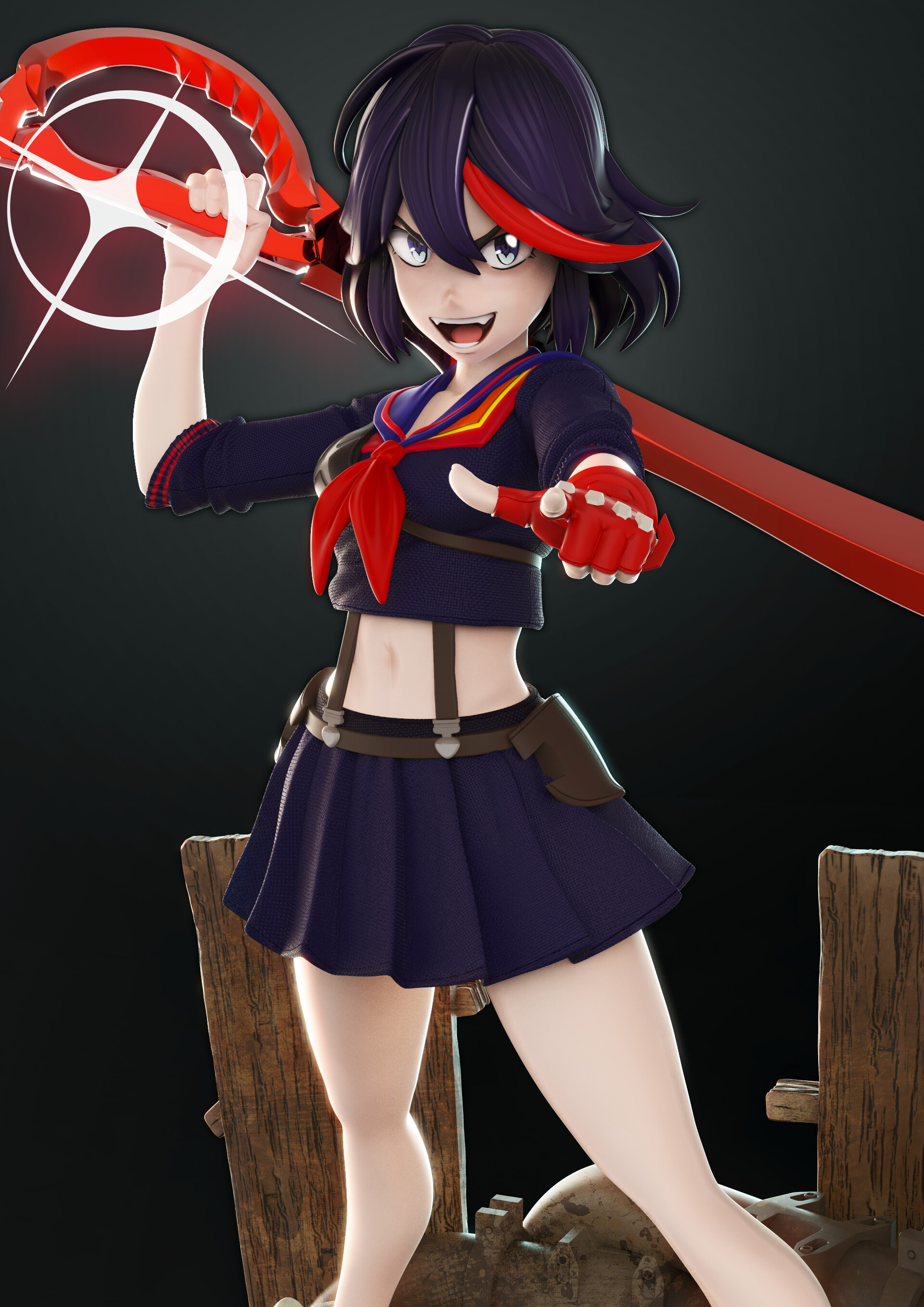 ArtStation - Ryuko Matoi from Kill la Kill