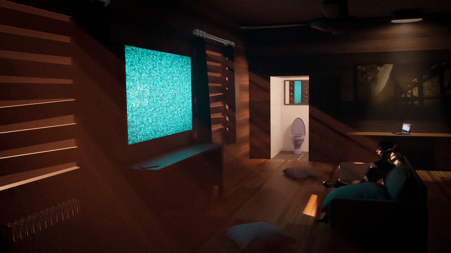 ArtStation - Watching TV