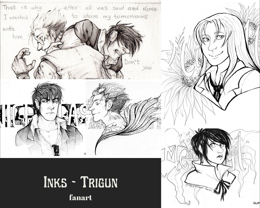 ArtStation - INKS - Trigun fanart