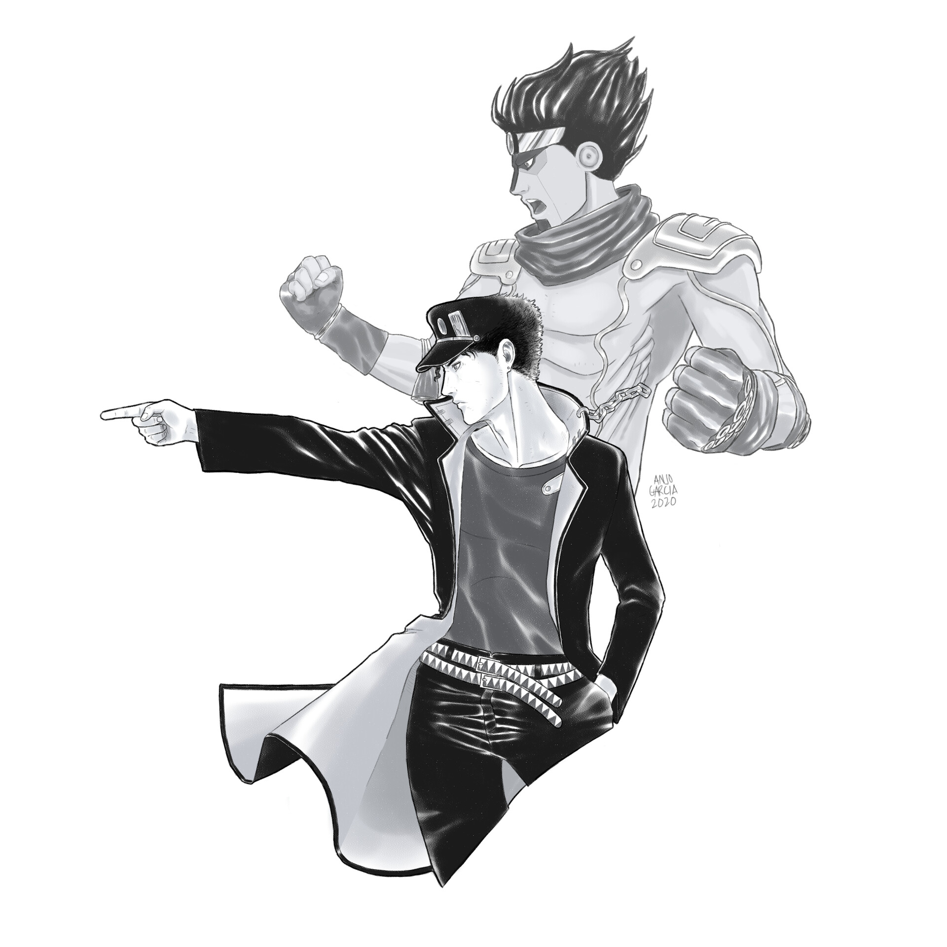 ArtStation - Kujo Jotaro X Star Platinum