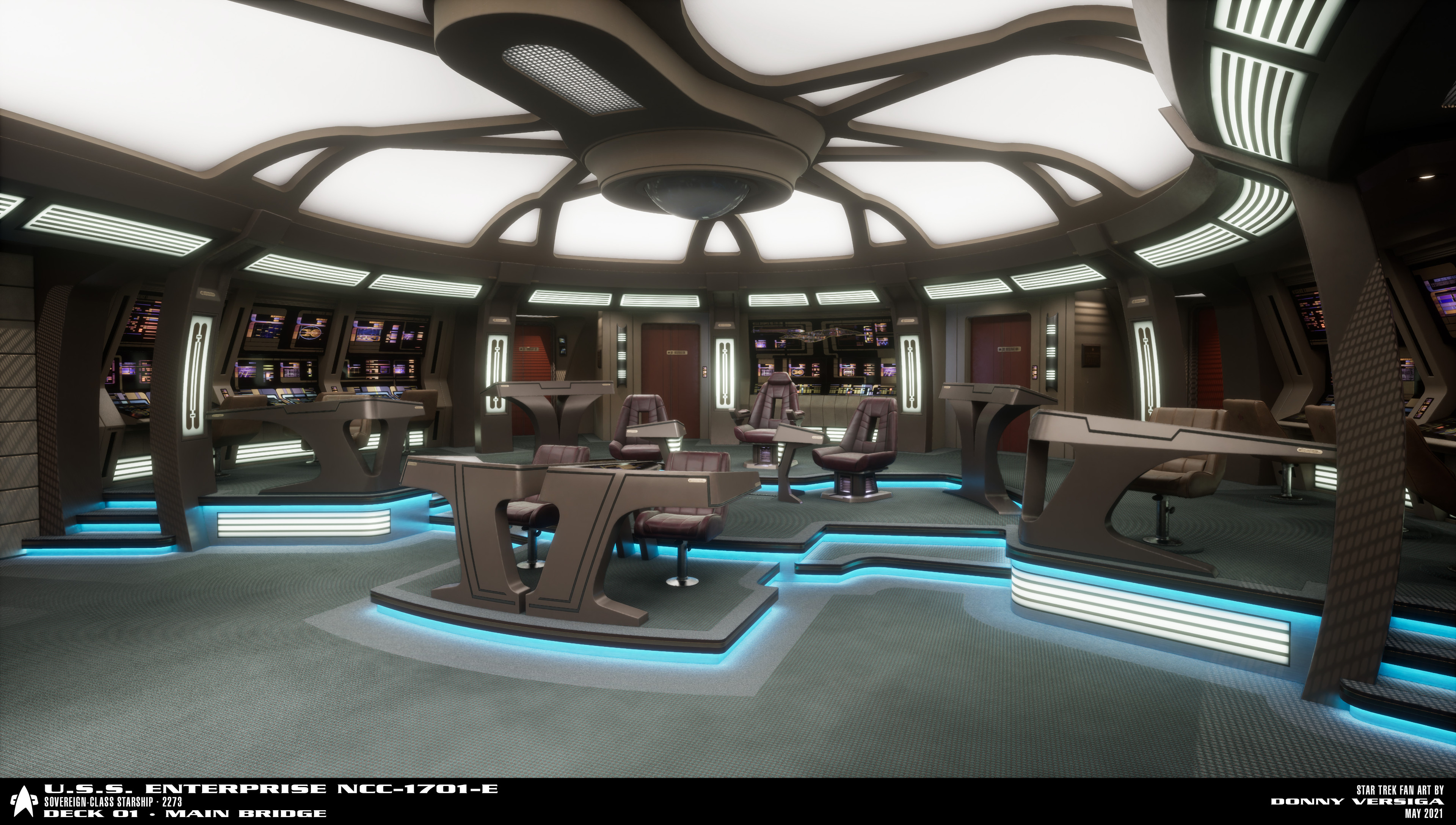 Donny Versiga - U.S.S. Enterprise NCC-1701-E Main Bridge - Star Trek ...
