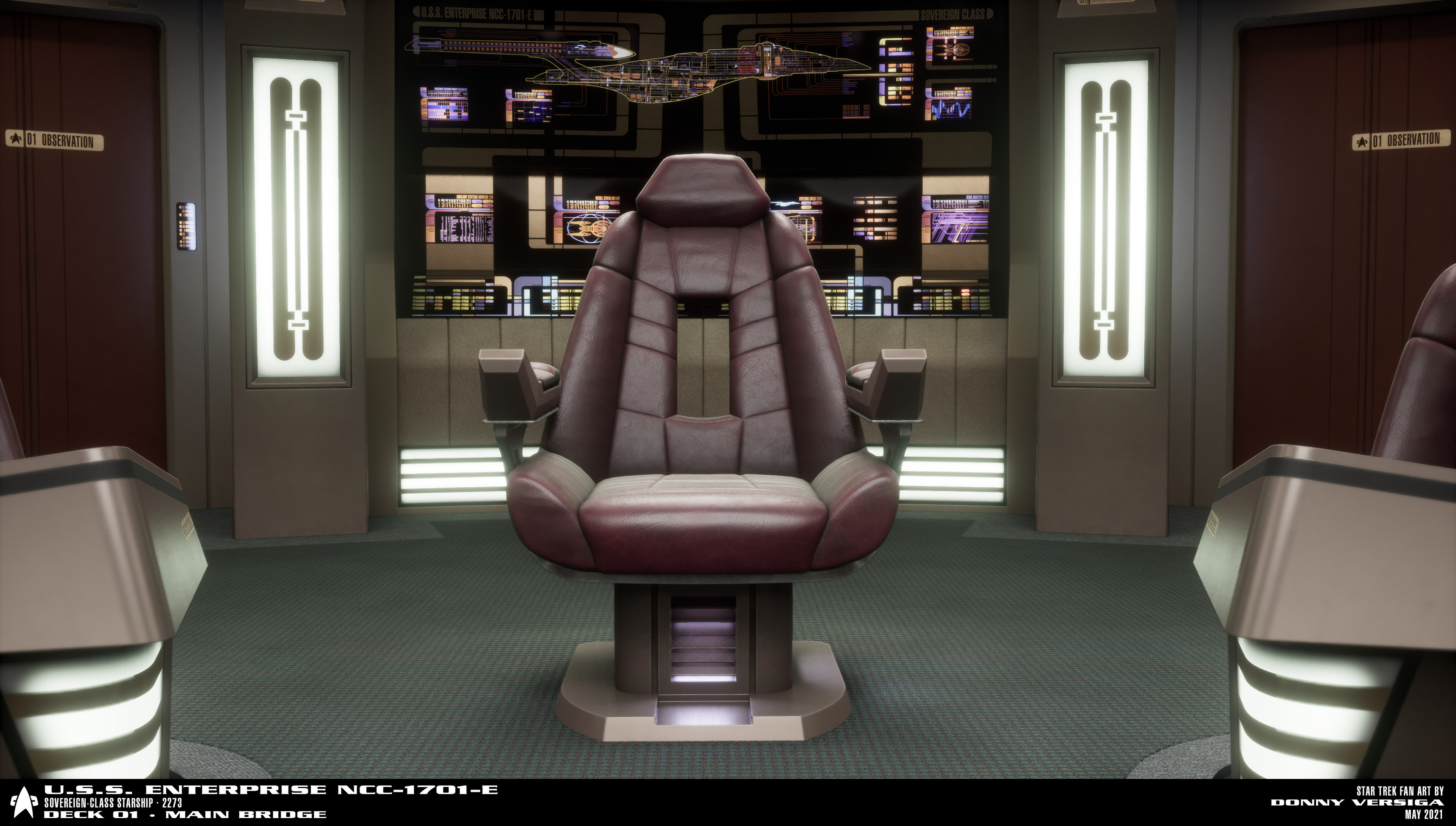 Donny Versiga - U.S.S. Enterprise NCC-1701-E Main Bridge - Star Trek ...