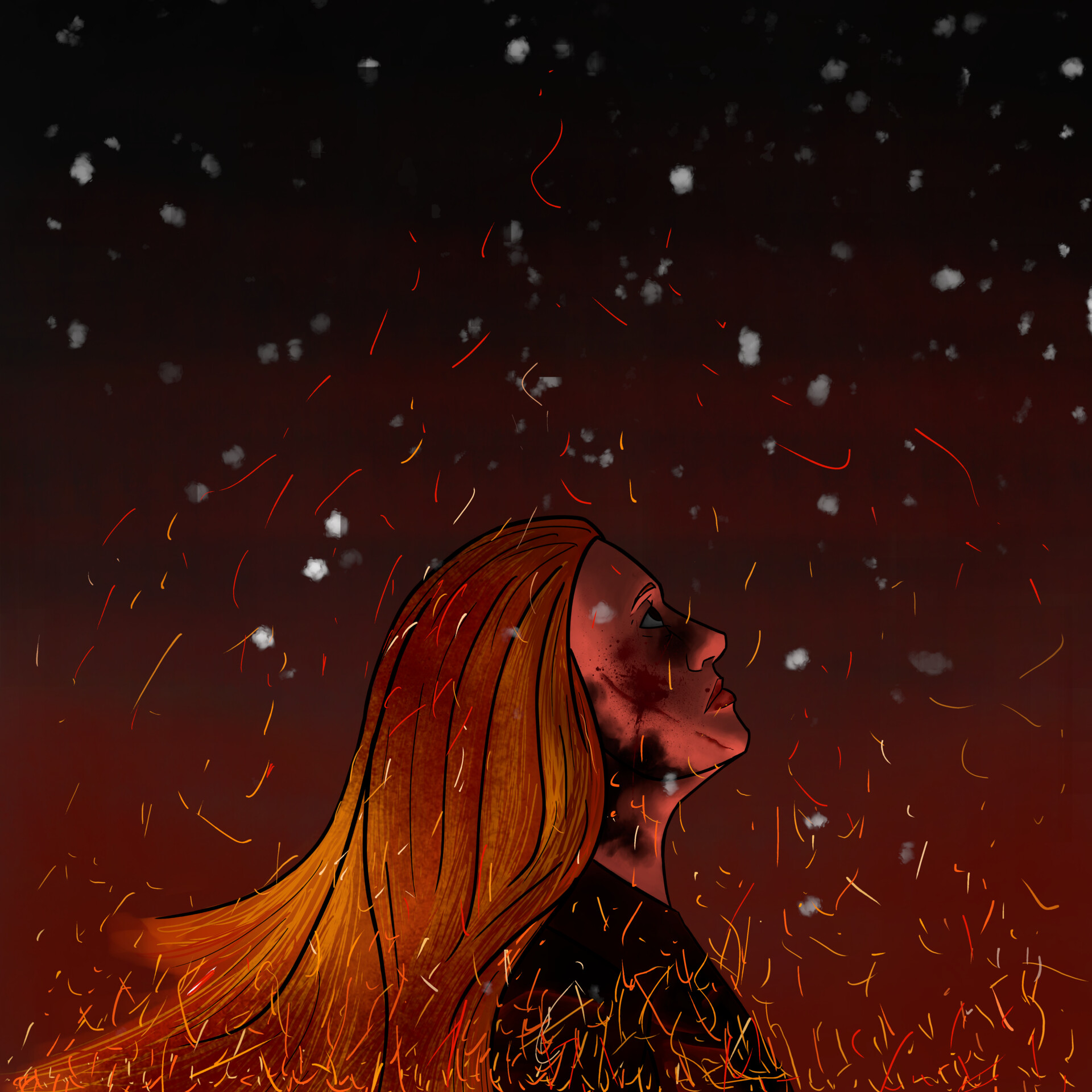 ArtStation - Digital painting - Poster (College Project).