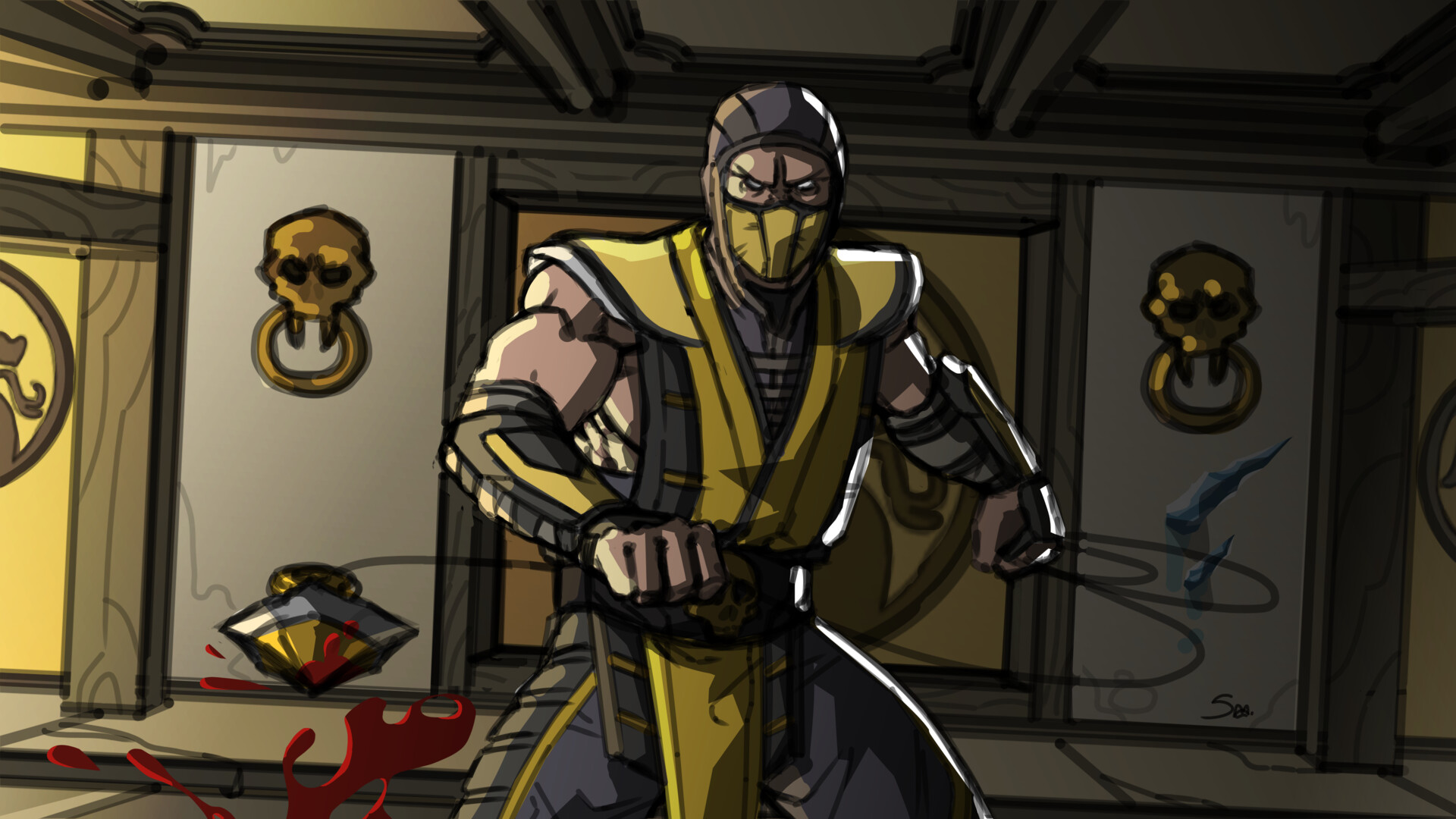 ArtStation - A new fanart - WIP - Scorpion