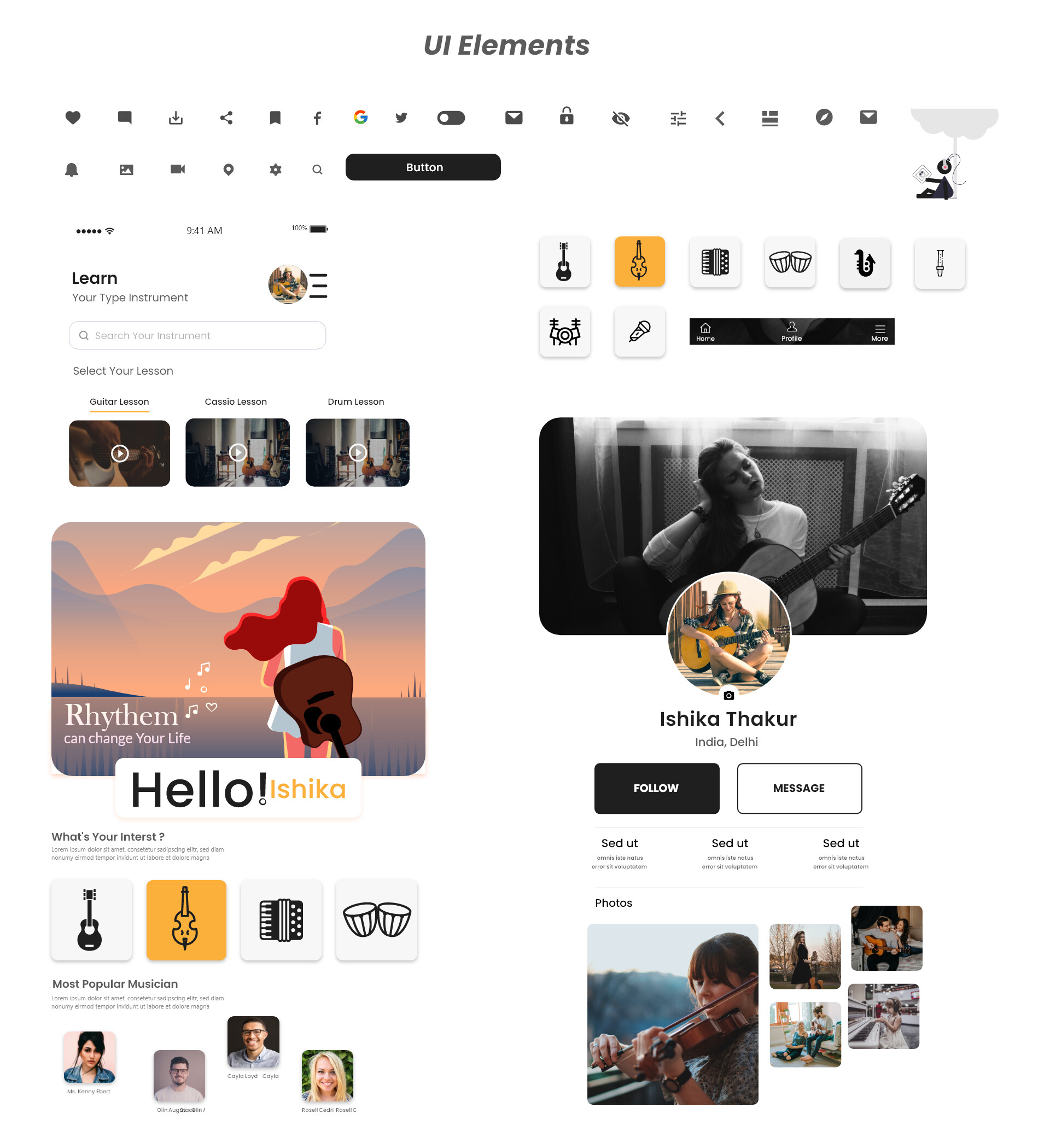 Gautam Raj - Unplugged Awaaj Music App Interface