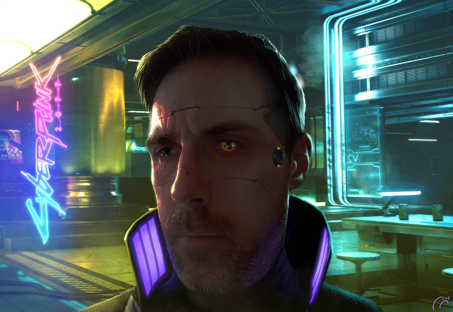 ArtStation - Cyberpunk 2077 Selfportrait