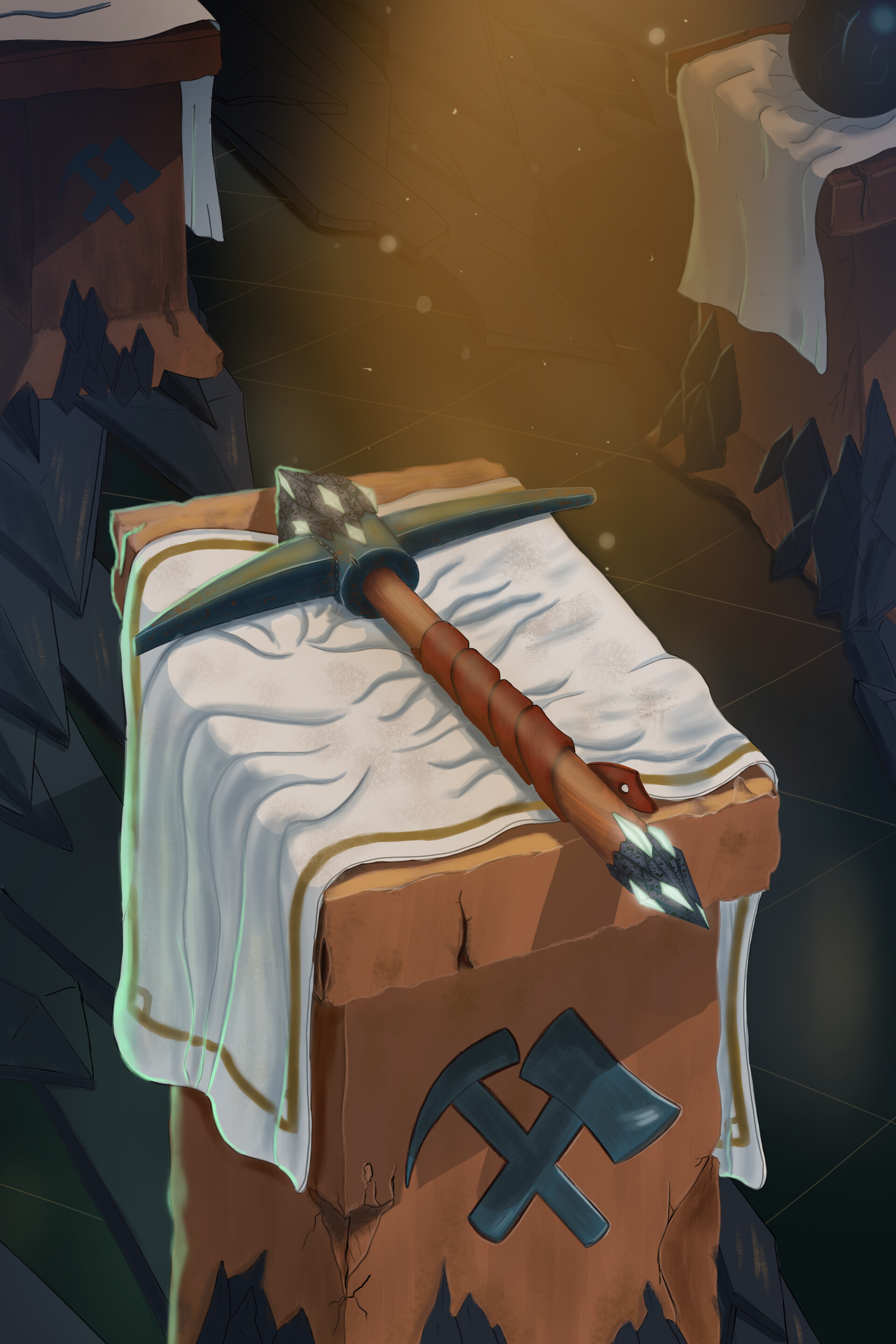 ArtStation - Underground pickaxe