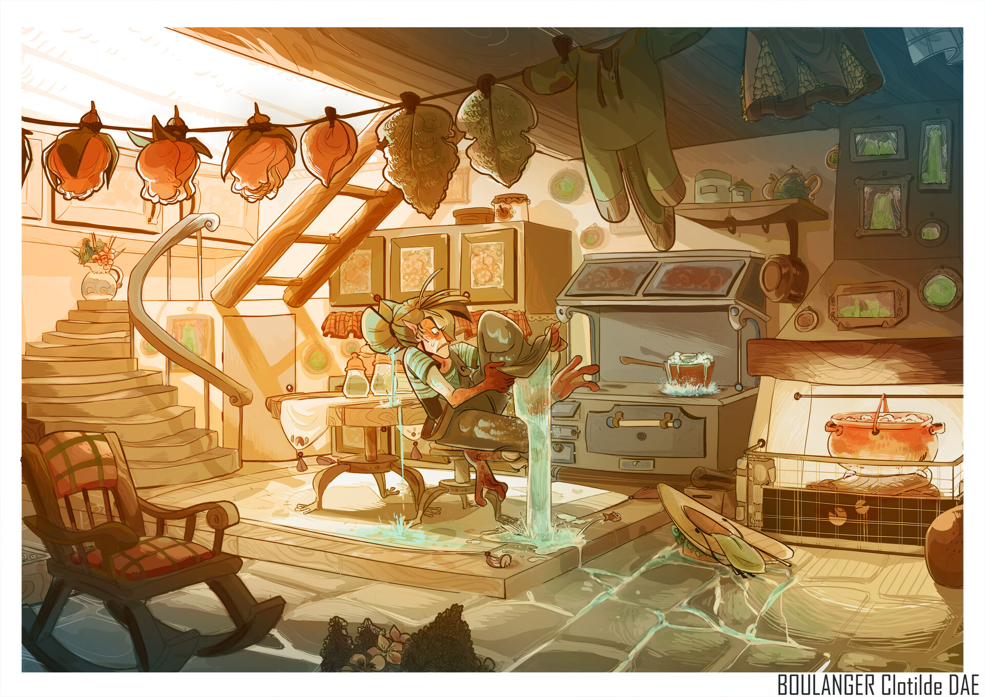 ArtStation - Miniature Project : A frog house