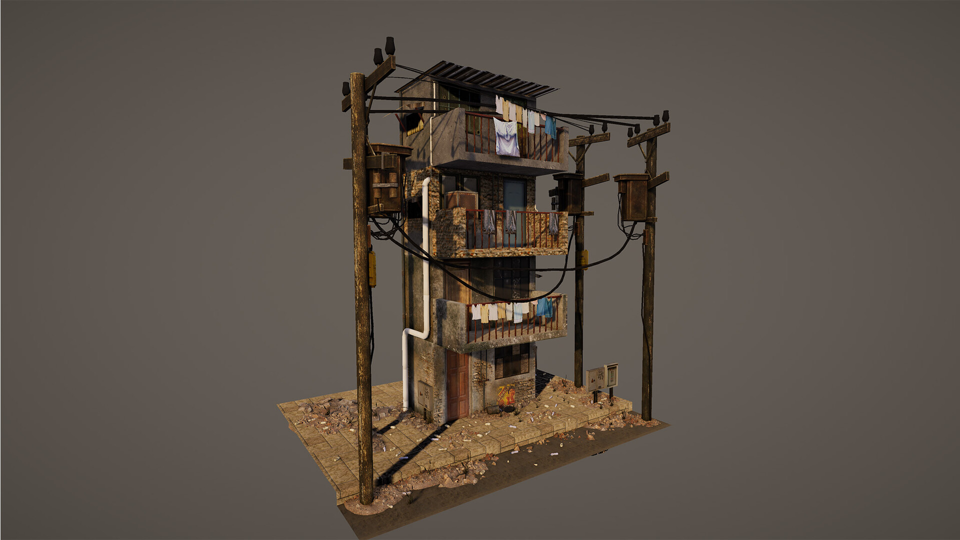 ArtStation - Indian Styled Slum Environment