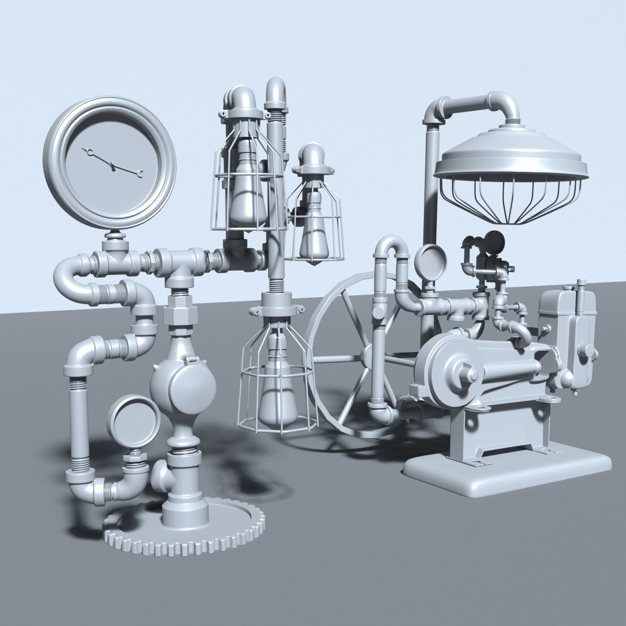 ArtStation - Machine Lamp