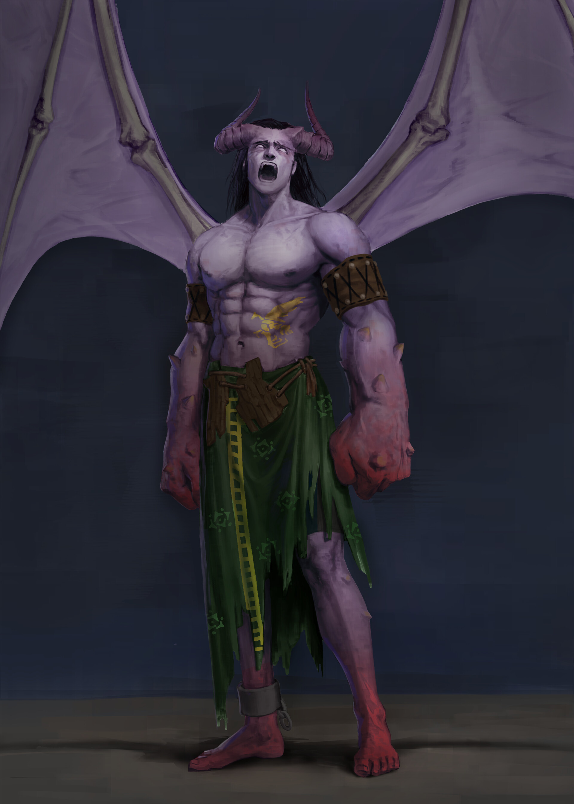 ArtStation - Crying devil man