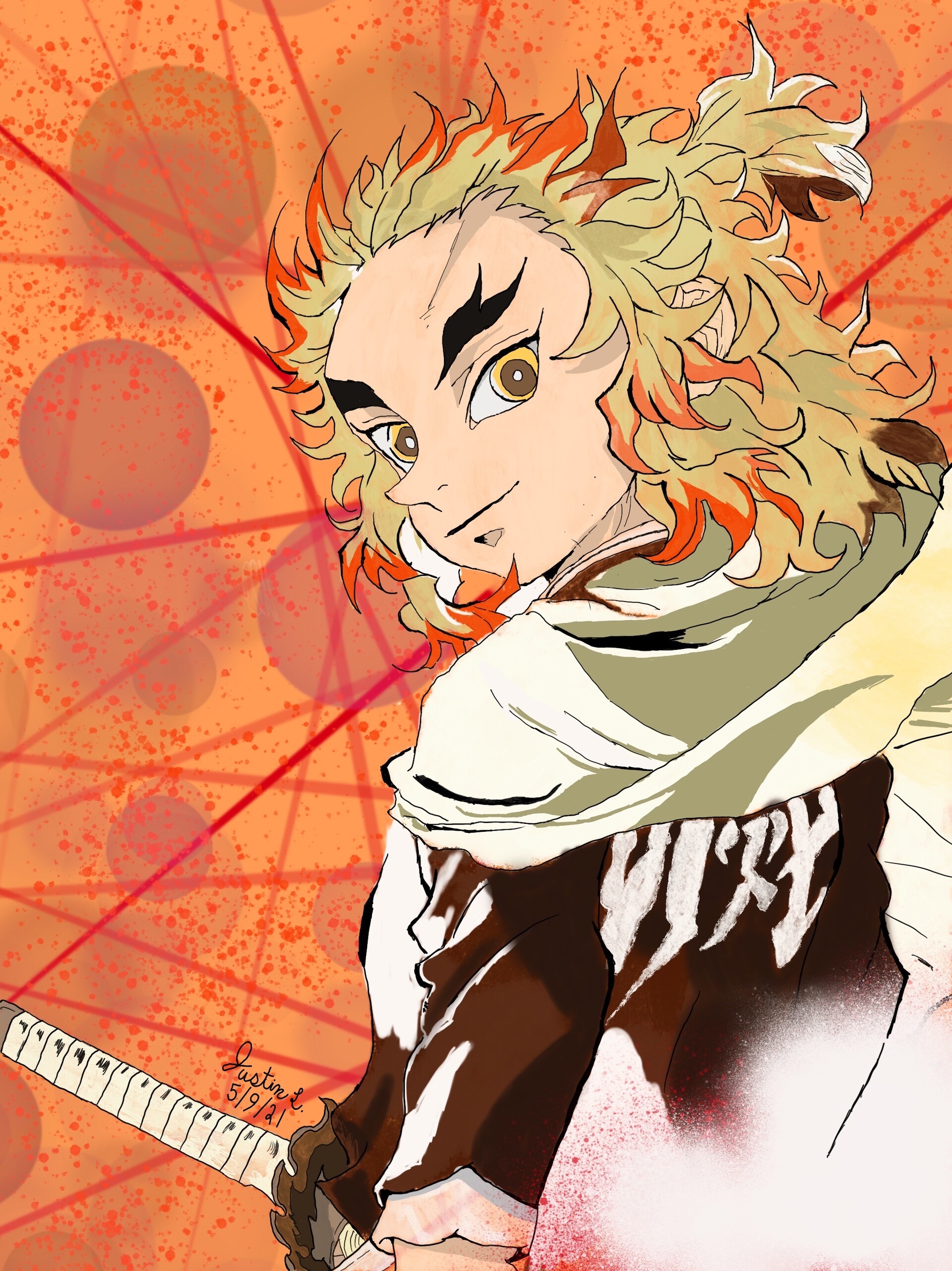 ArtStation - R.I.P. Rengoku🙏