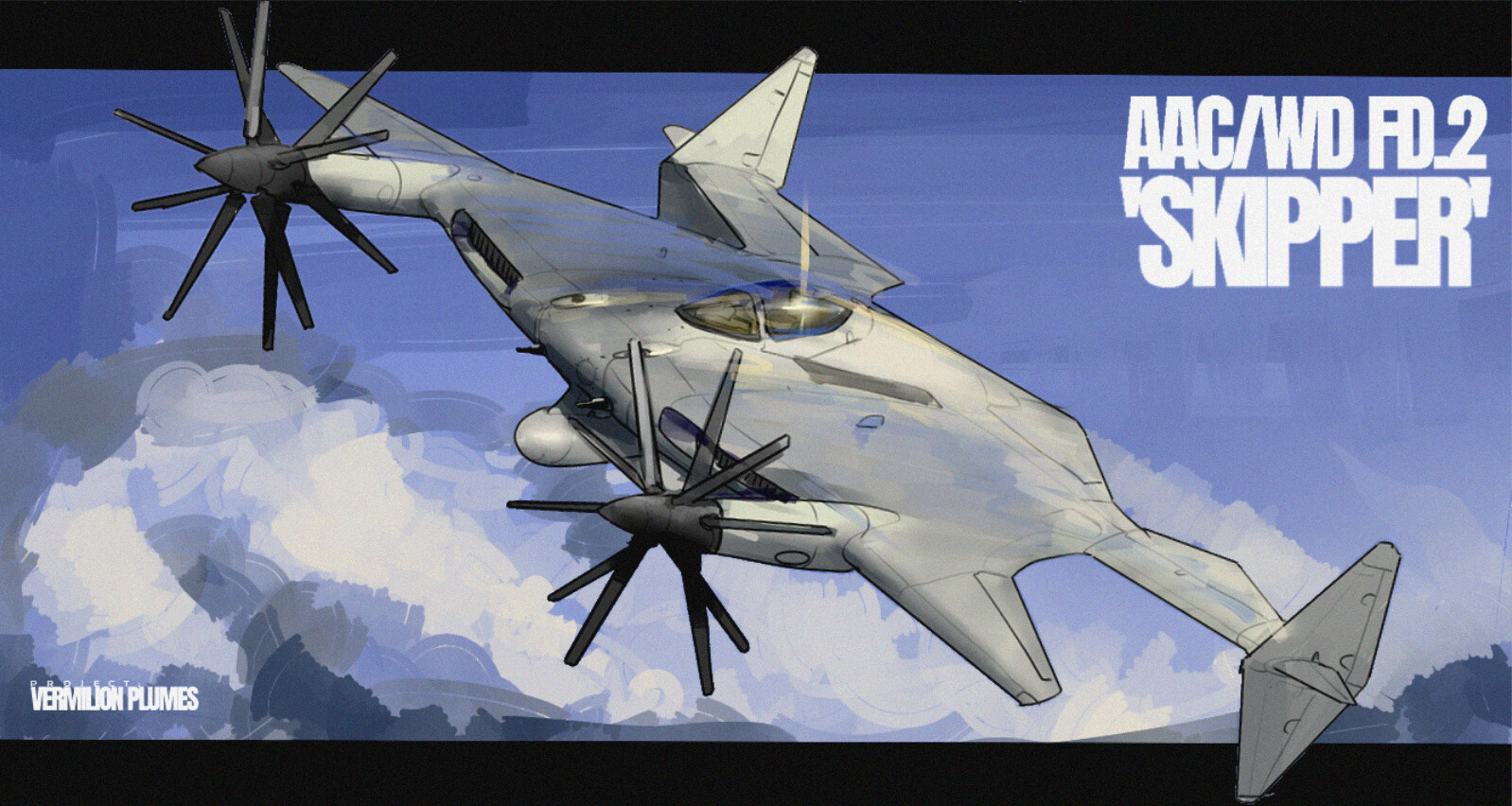 ArtStation - 'VERMILION PLUMES' - SKIPPER Alliance Fighter