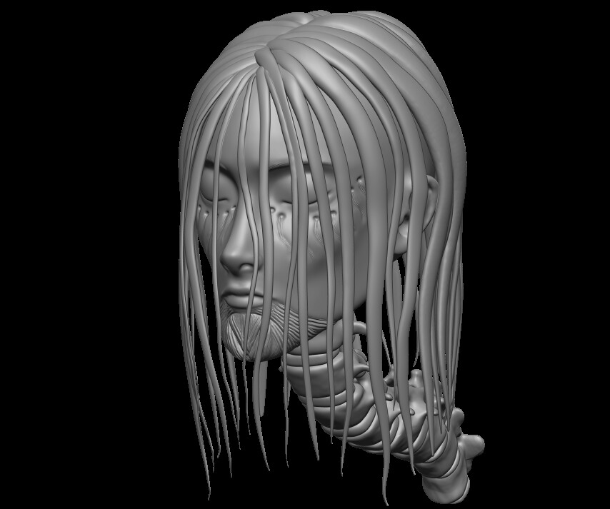 ArtStation - Eren Yeager's Head- Attack on Titan