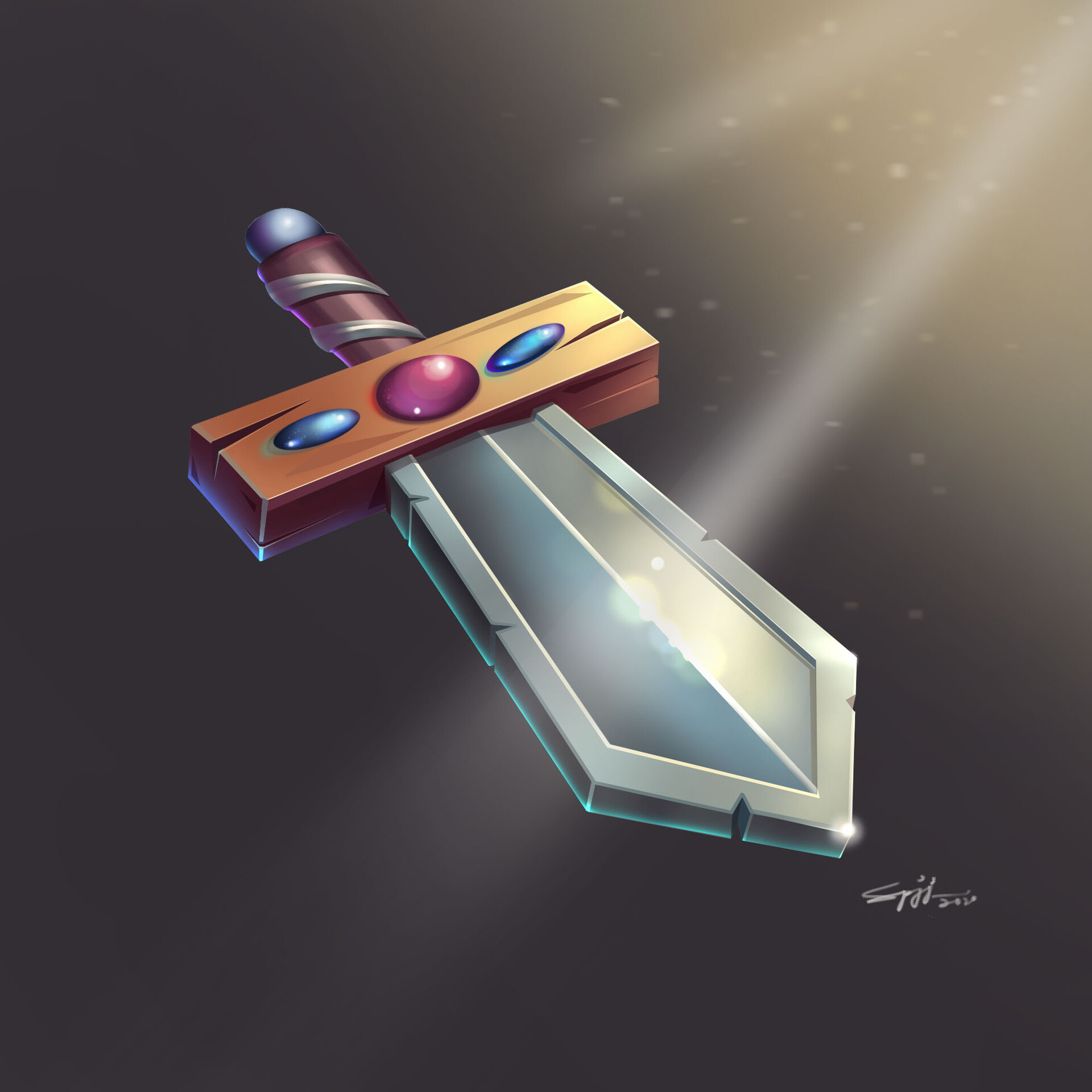 ArtStation - sparkling knife