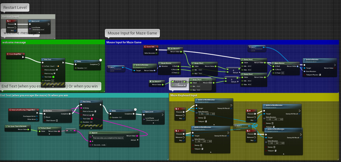 ArtStation - blueprint for maze game