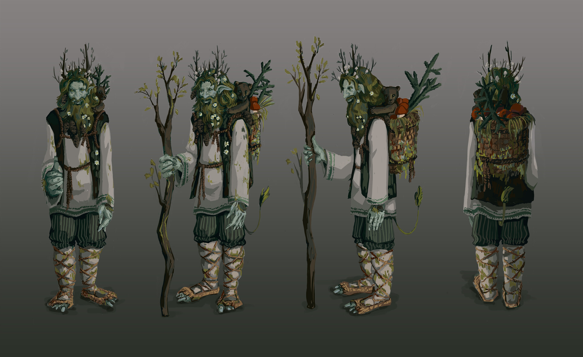 ArtStation - Leshy Character Turn Around