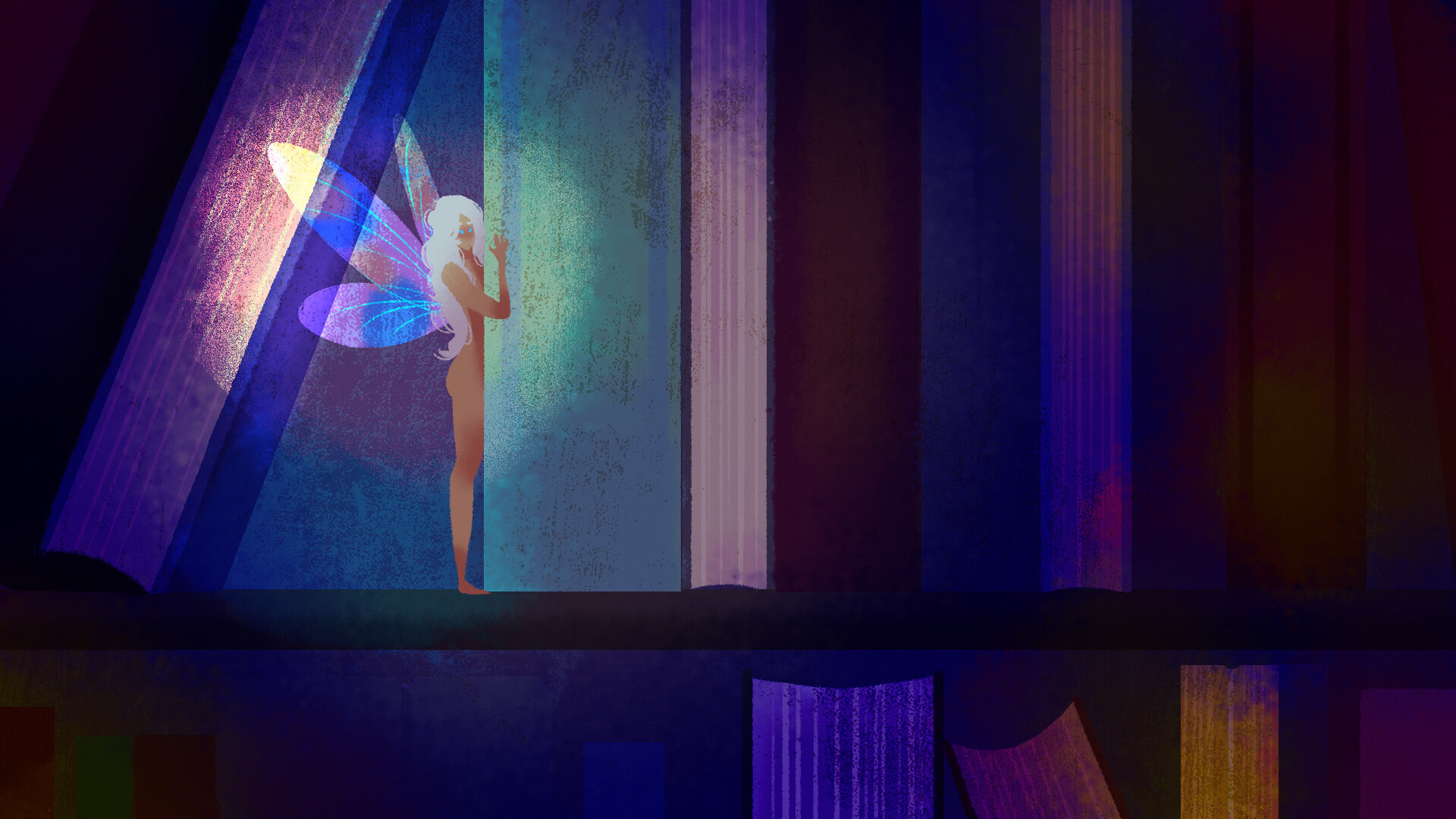 ArtStation - Fairy in the library