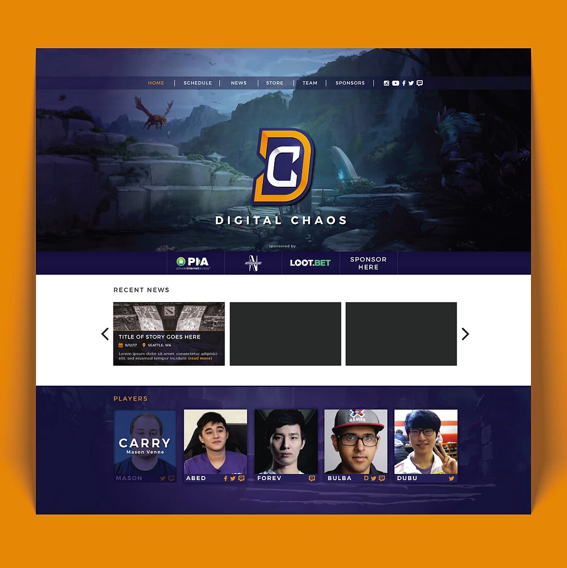 ArtStation - Digital Chaos Website Design