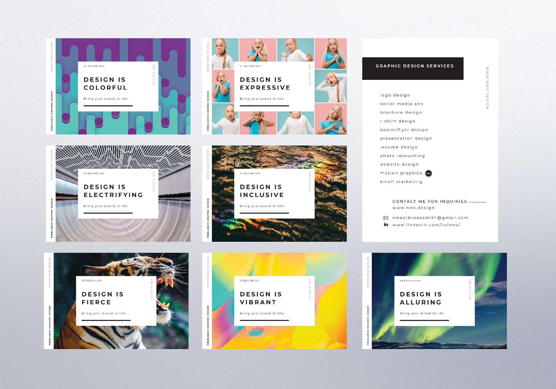 ArtStation - Design is ... Freelance Promotional Postcards