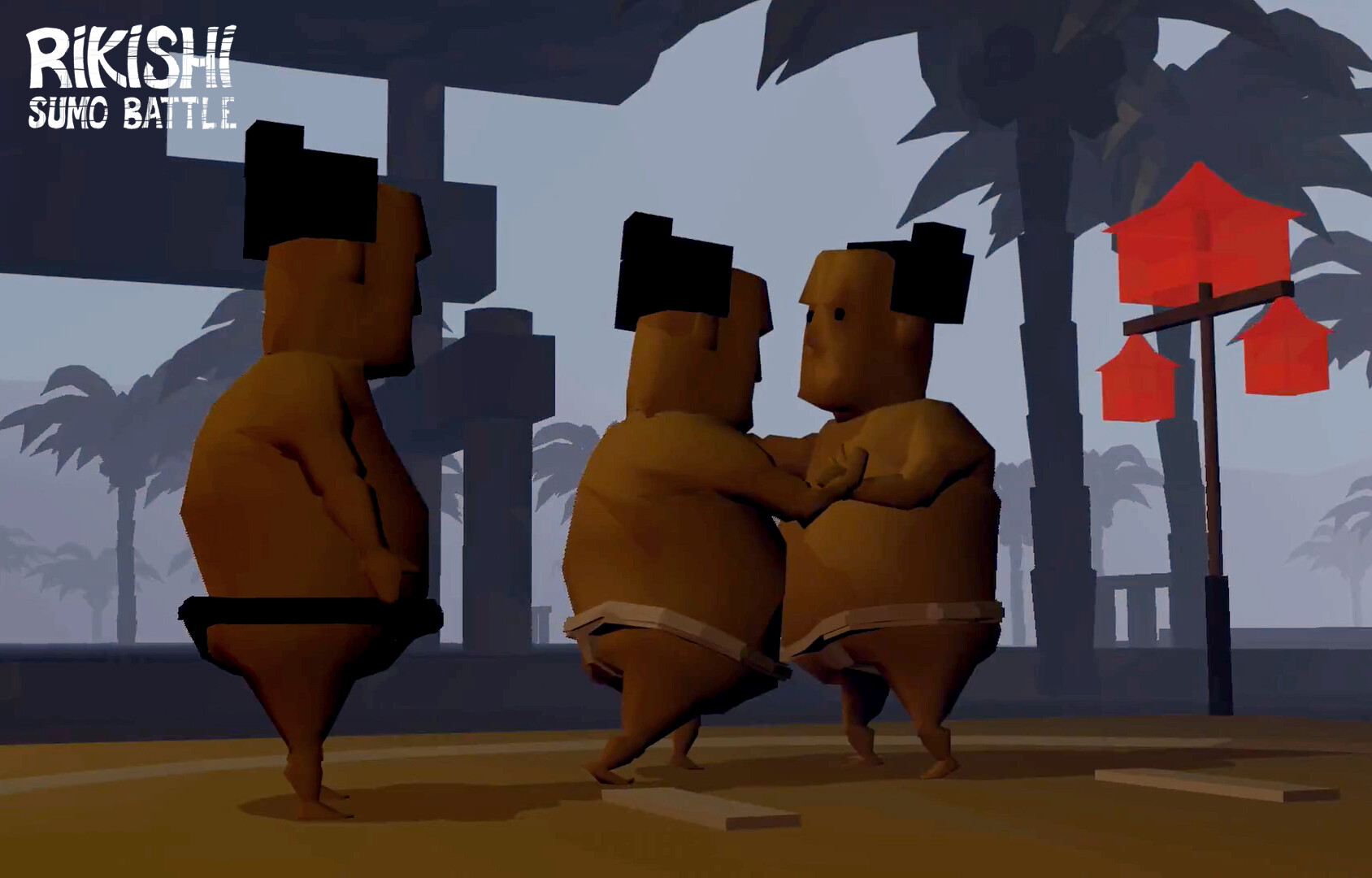 ArtStation - Rikishi sumo Battle - sumo match 4