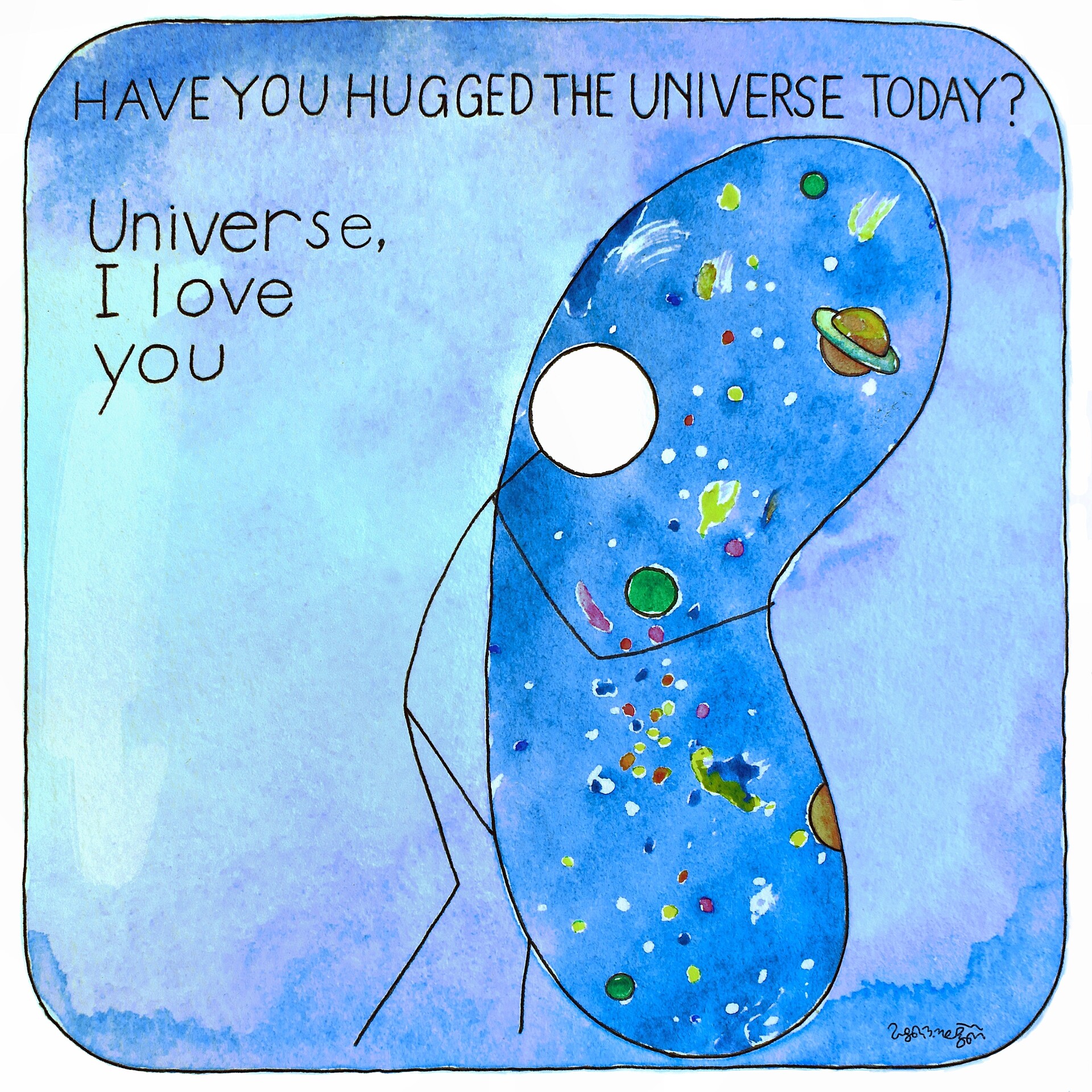 ArtStation - Have you hugged the universe today?