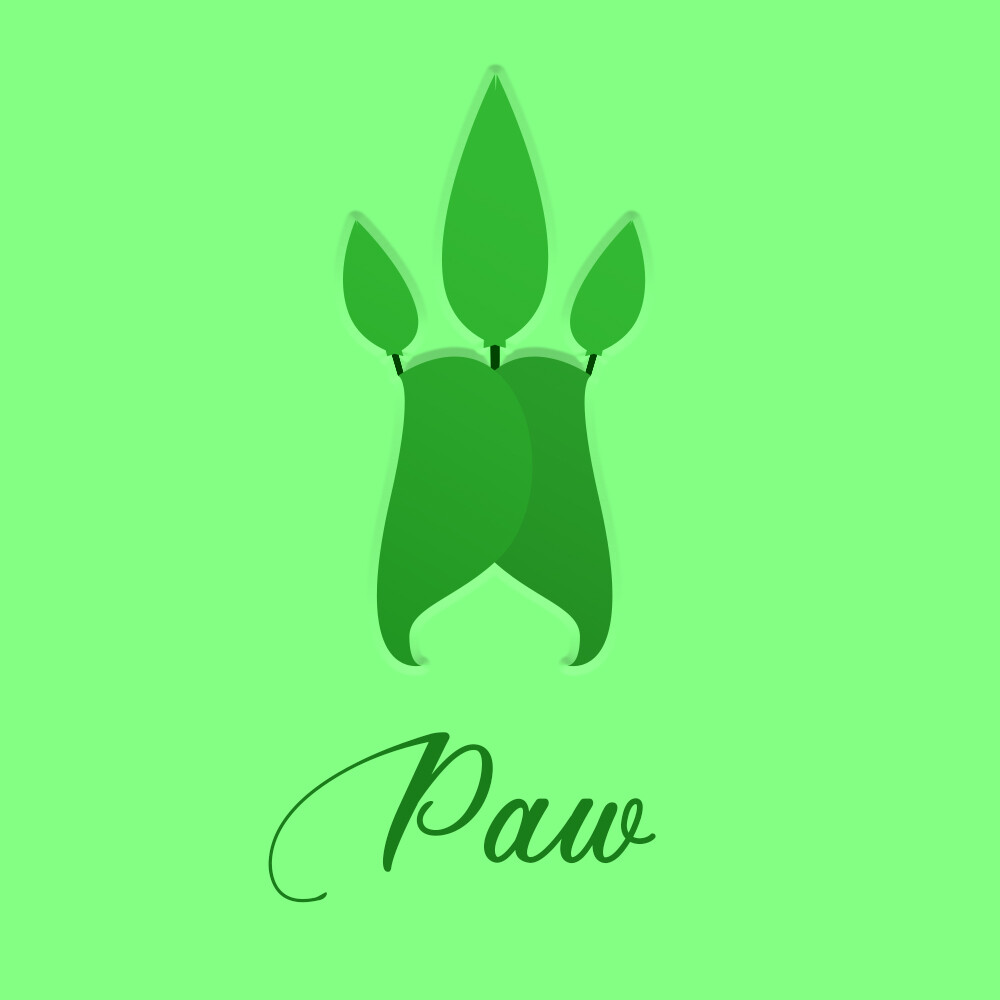 ArtStation - Paw - A forest based Logo