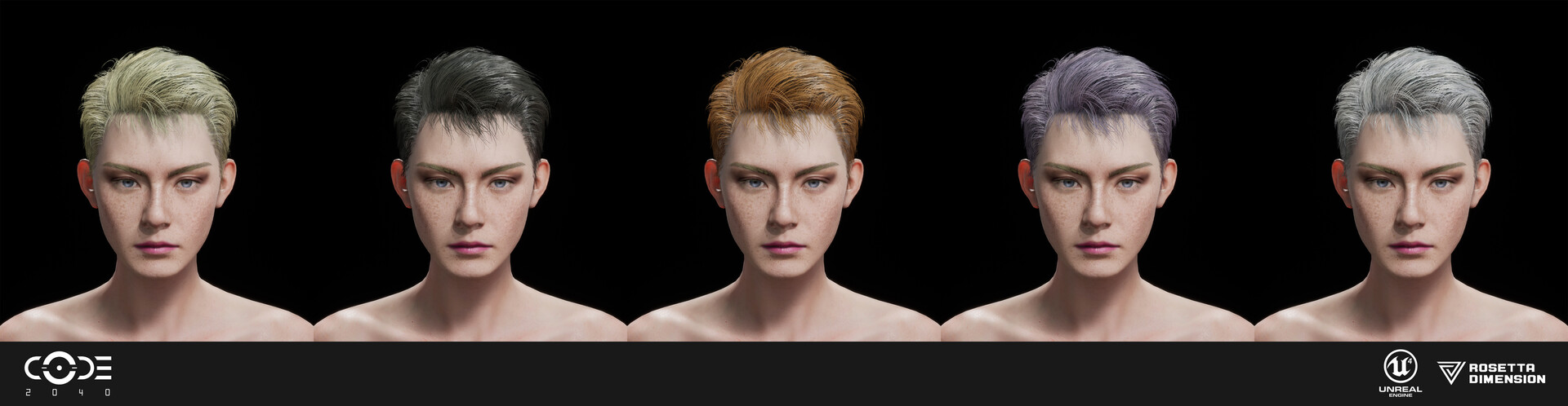 Hui-shan - CODE2040 / Hair Style (Luigi Paolo 路易吉·保羅 髮型變化) (變化版)