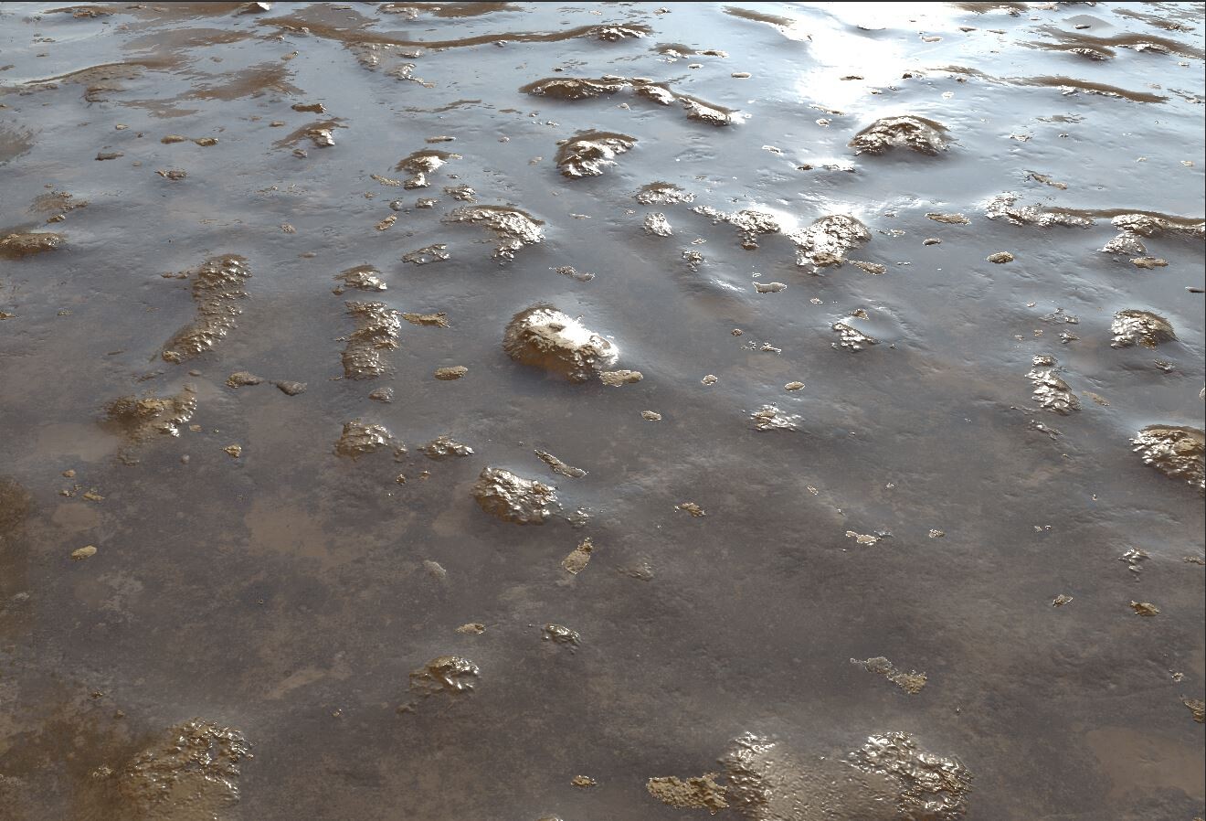 Benoit Bellard - Pebbles water: Quixel mixer