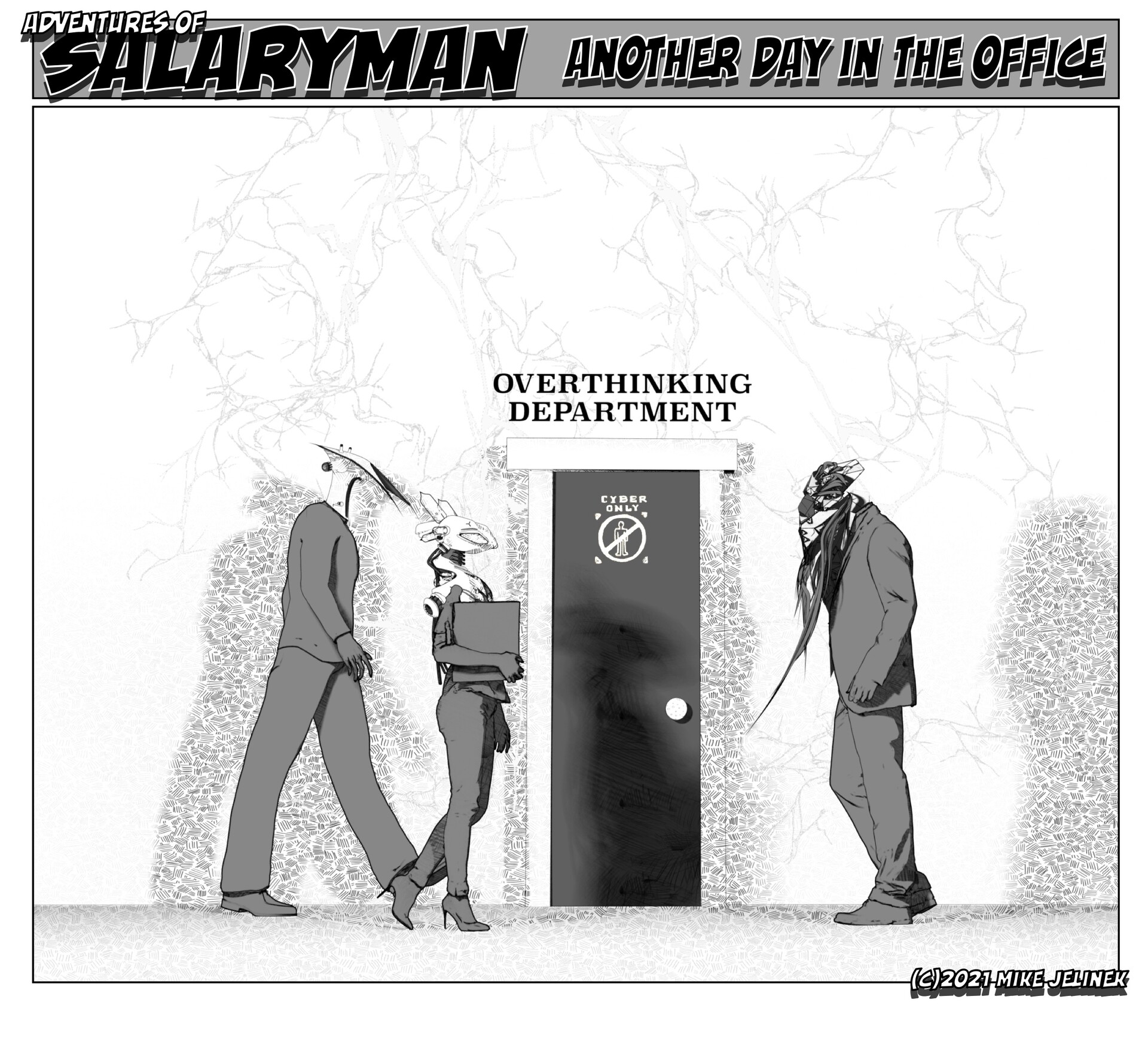 ArtStation - Salaryman cartoon - April 2021