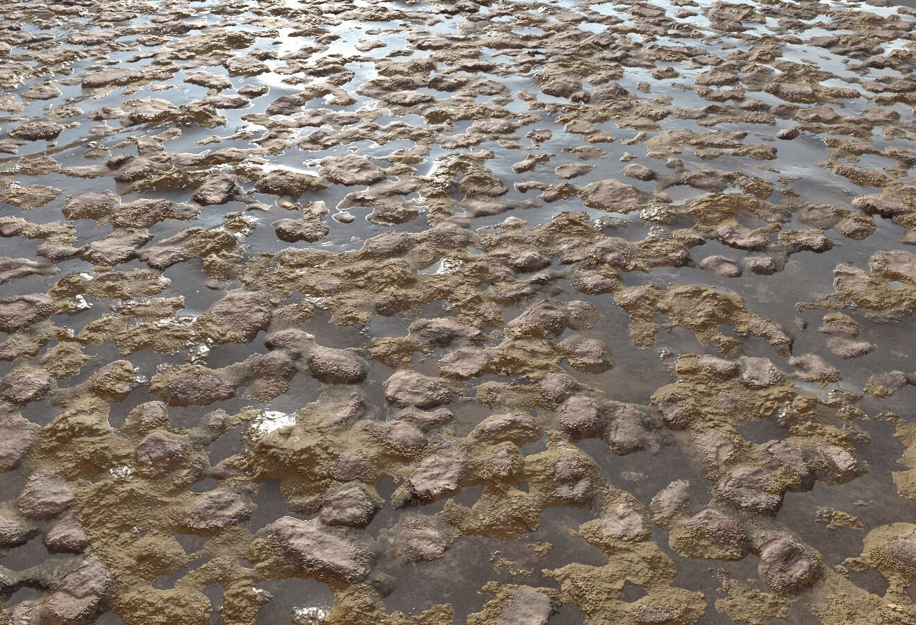 Benoit Bellard - Pebbles water: Quixel mixer