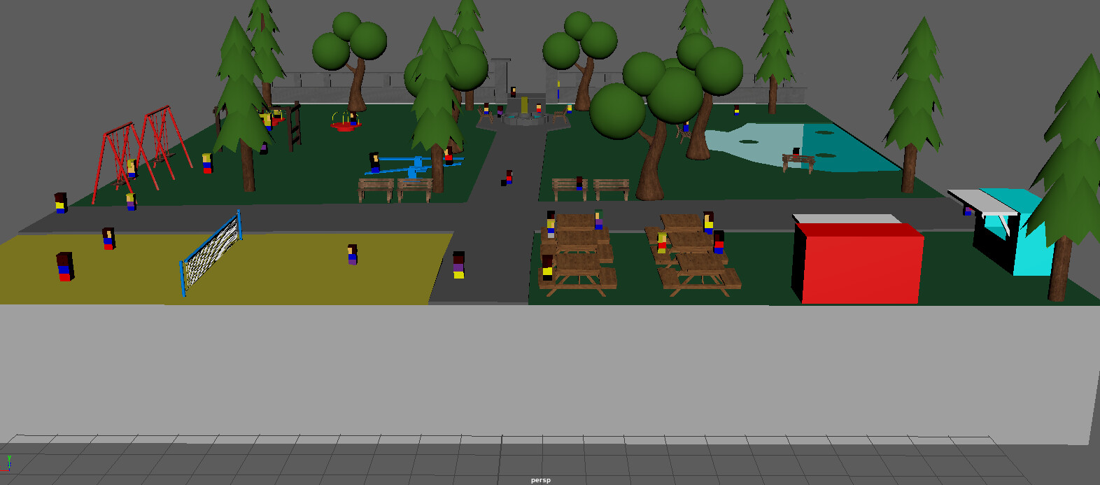 ArtStation - Park 3D Design