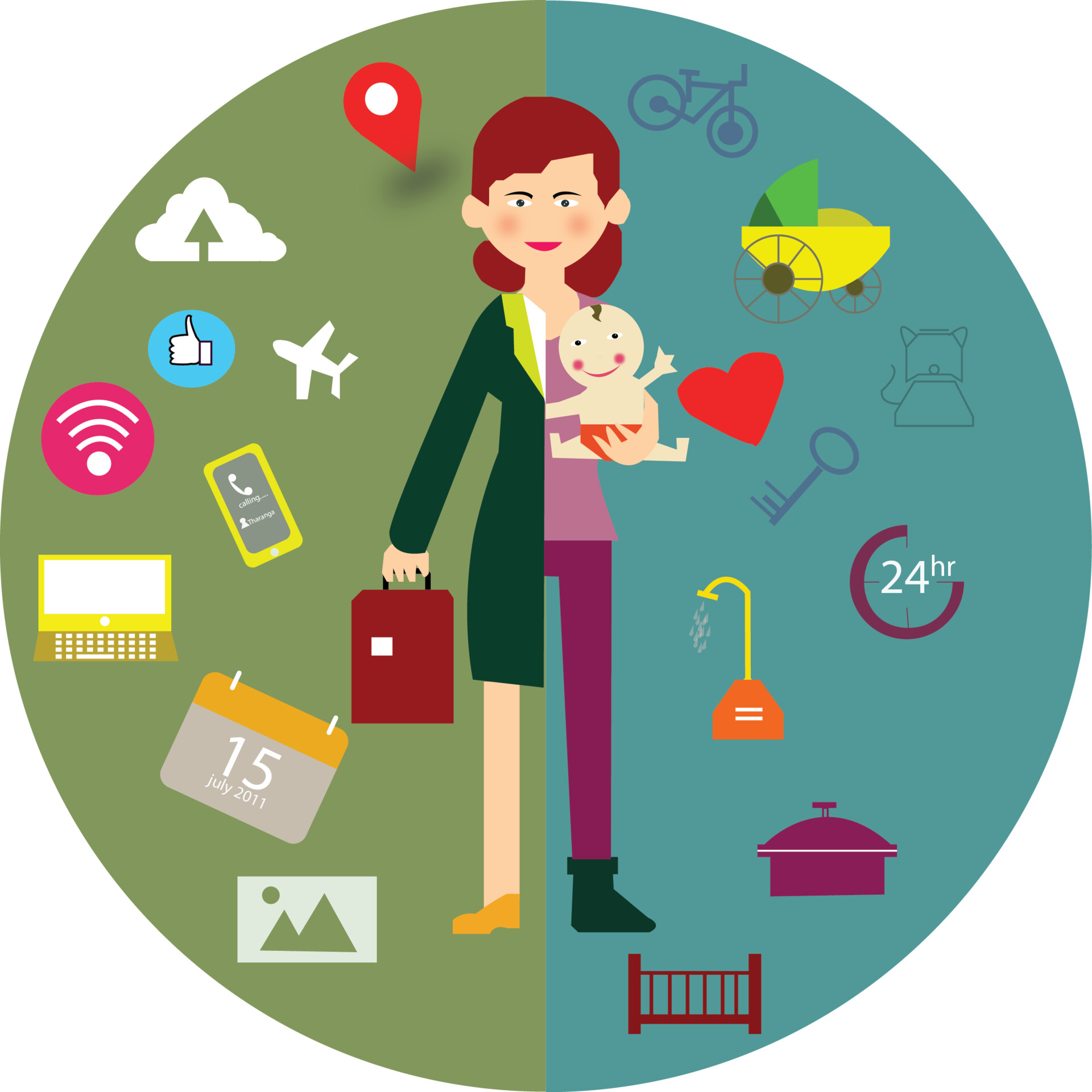 ArtStation - Life of women- (Illustration)