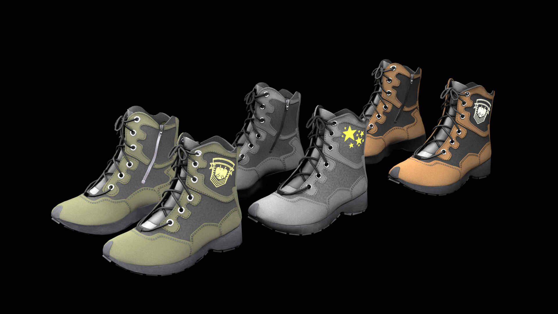 ArtStation - Military Boots