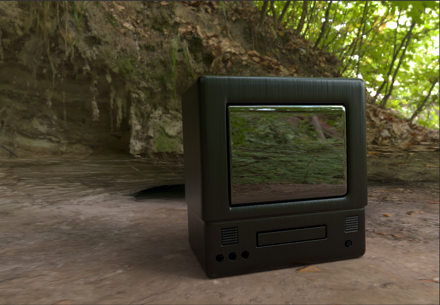 ArtStation - Crt tv 3D model Blitz