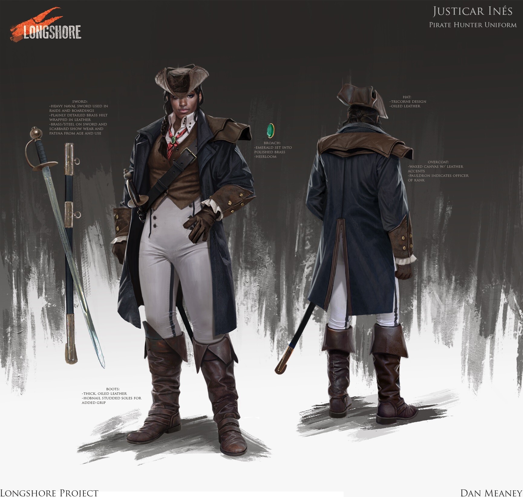 ArtStation - 'Justicar Inés' character concept- Longshore Project